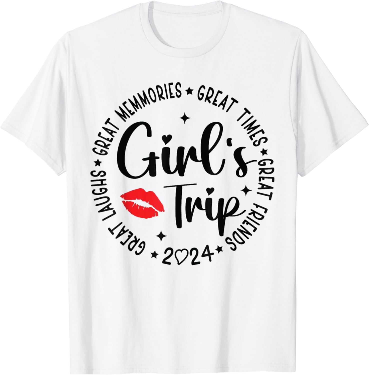 Girls Trip 2024 Womens Weekend Vacation Matching T-Shirt - Walmart.com