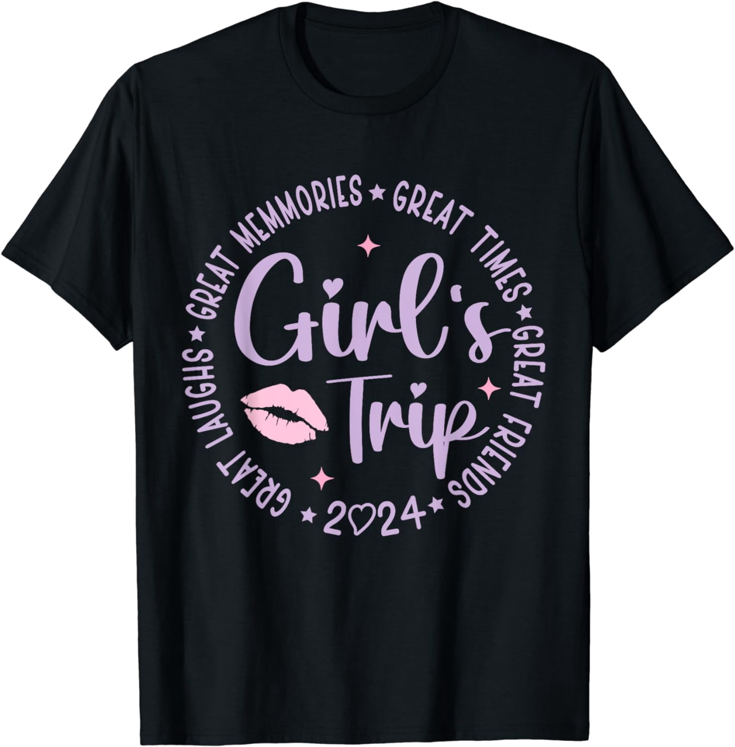 Girls Trip 2024 Womens Weekend Vacation Matching T-Shirt - Walmart.com