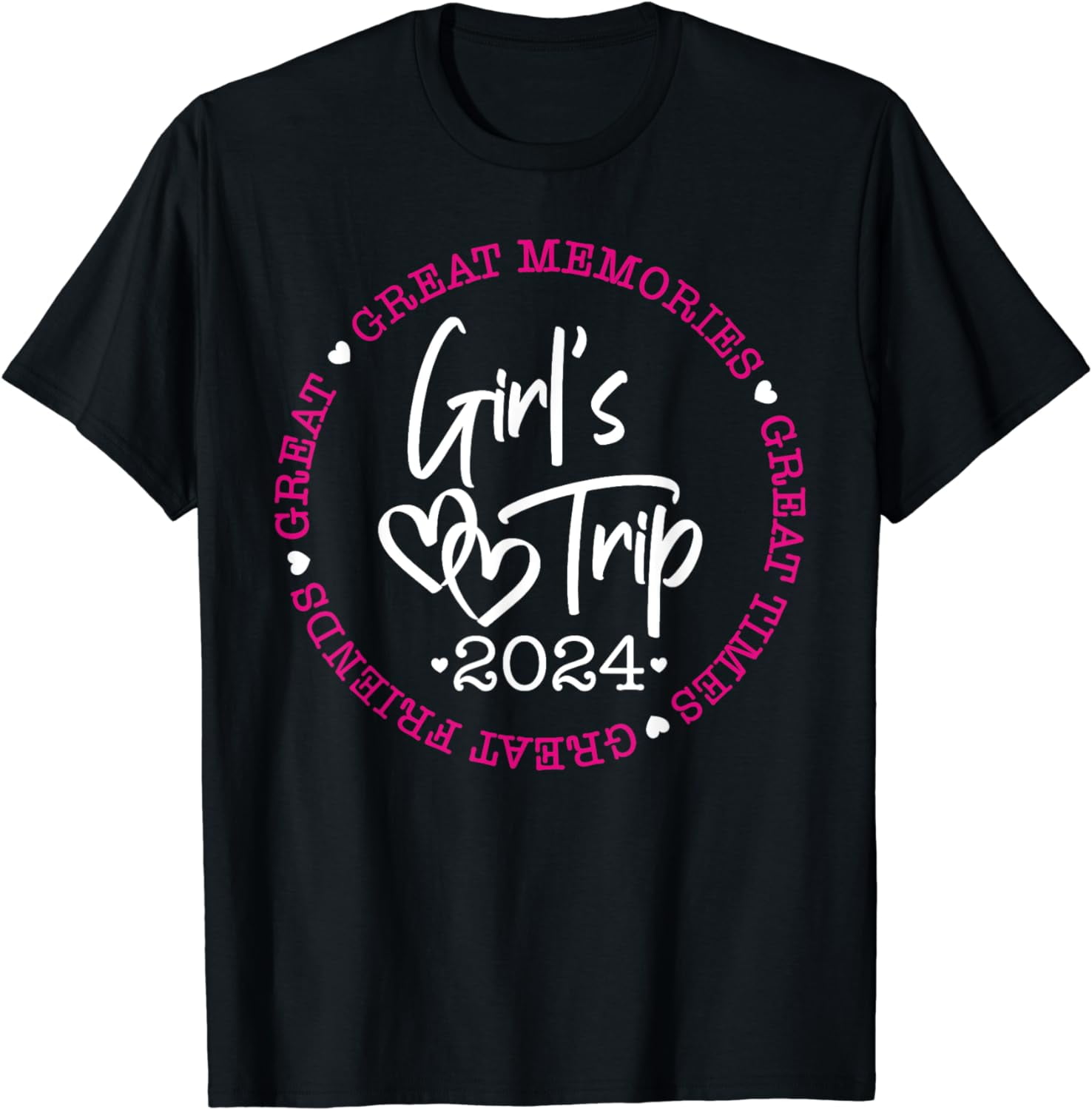 Girls Trip 2024 Womens Weekend Vacation Matching T-Shirt - Walmart.com