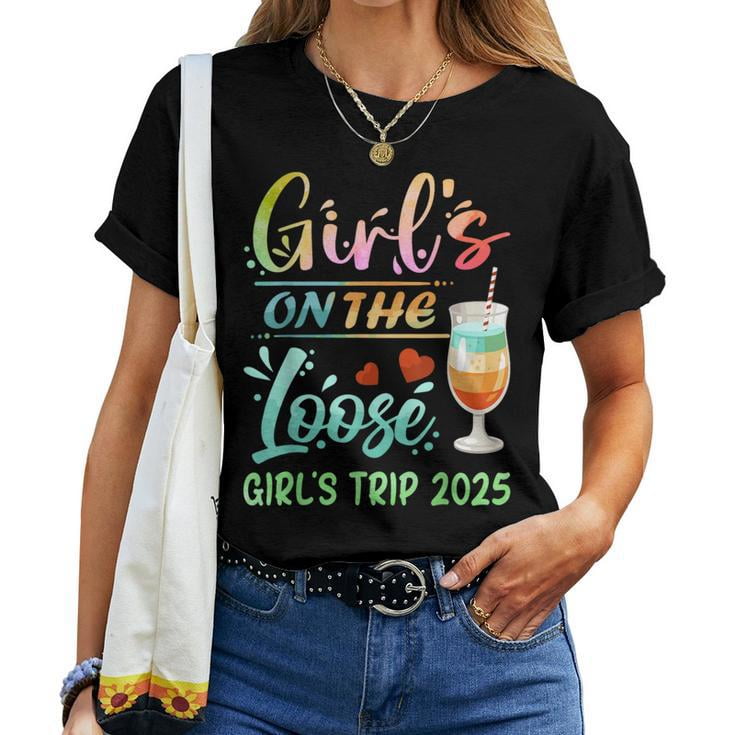 Girls Trip 2025 Girls on the Loose Weekend Vacation T-Shirt – Fun Squad ...