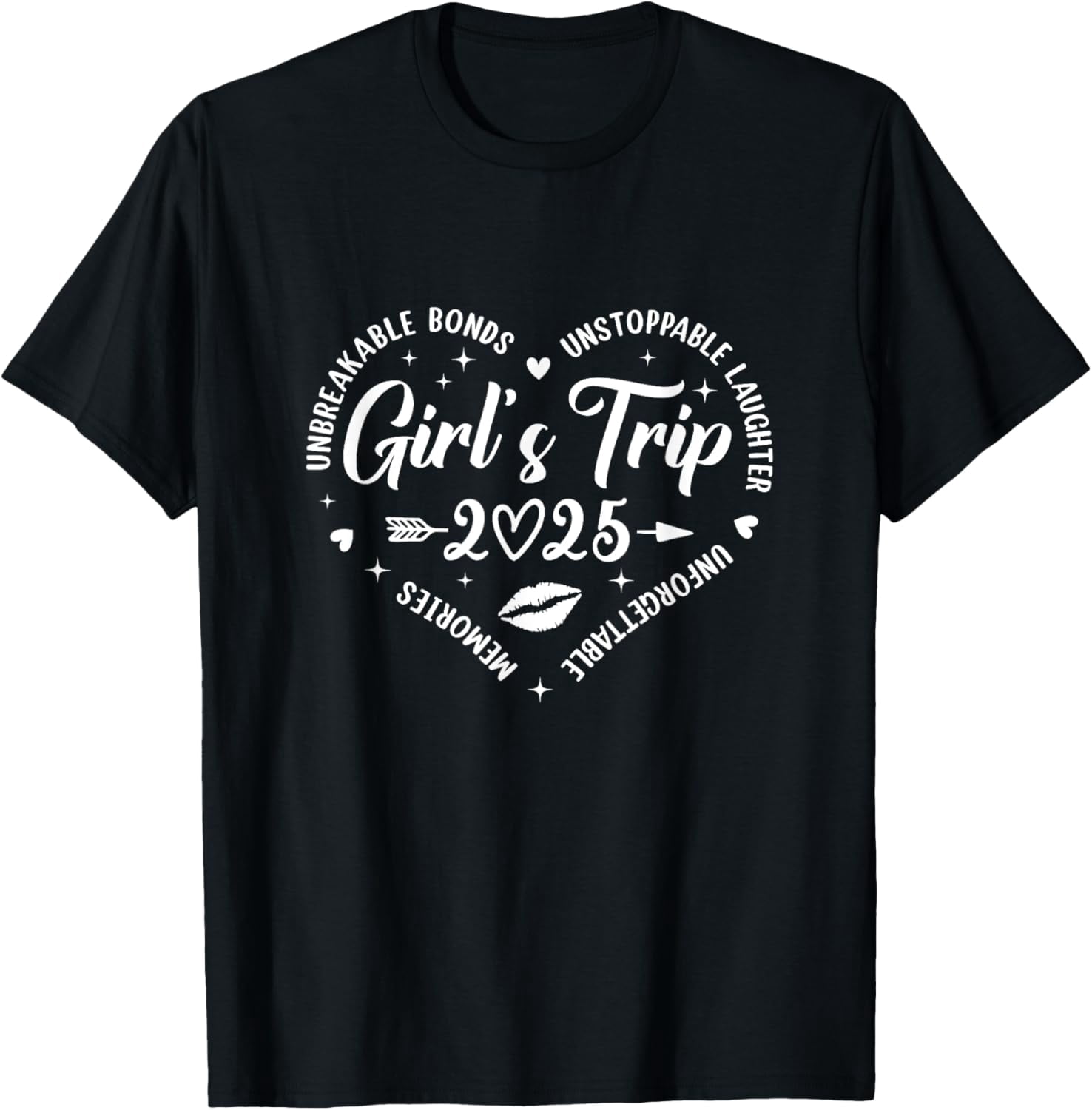 Girls Trip 2025 Womens Weekend Vacation Matching Besties T-Shirt ...
