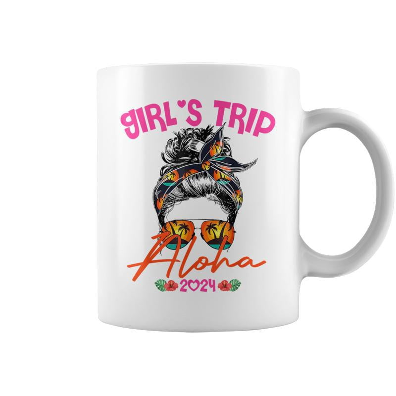 Girls Trip Aloha Hawaii 2024 Girls Weekend 2024 For Women Coffee Mugs ...