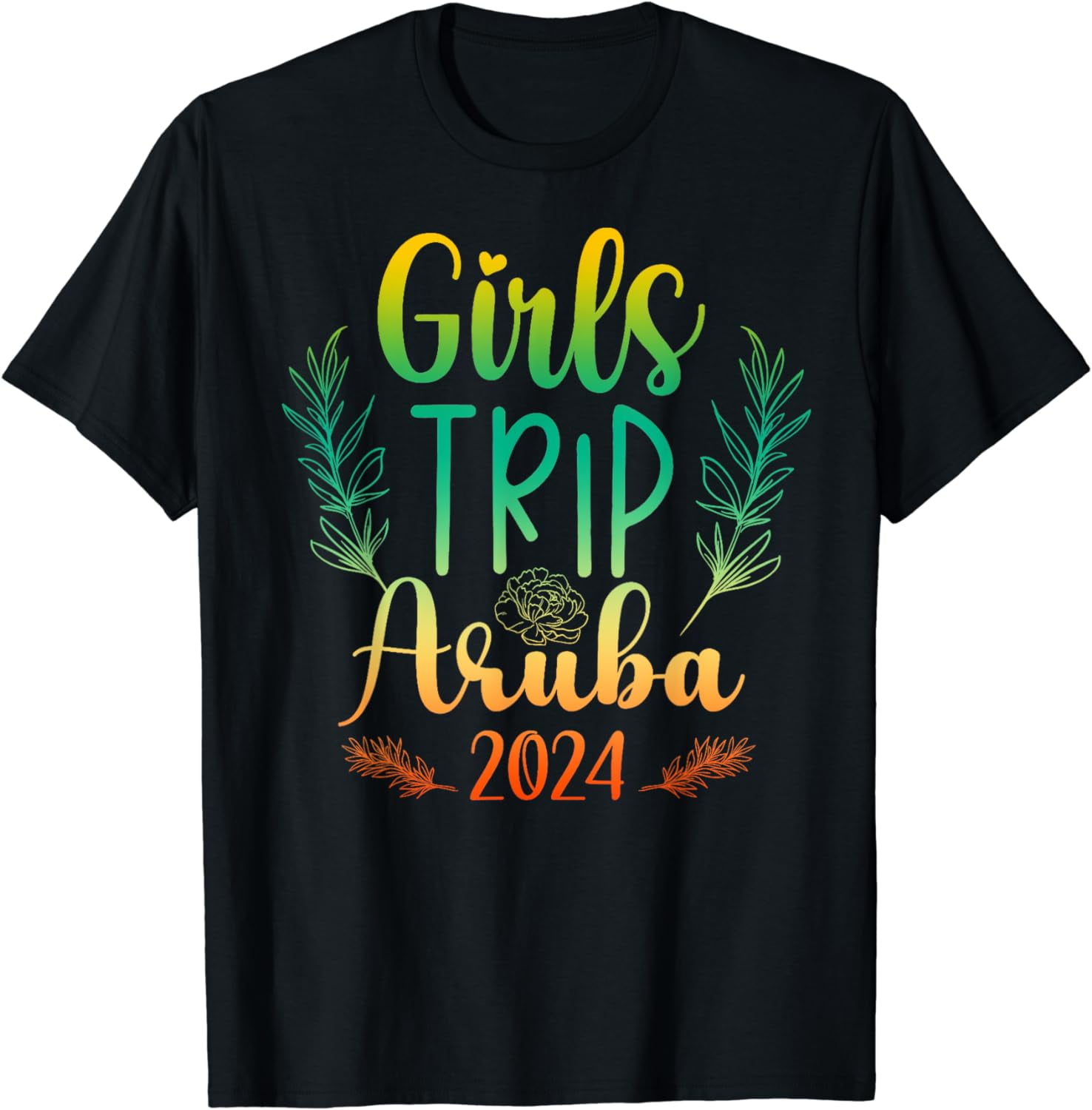 Girls Trip Aruba 2024 Vacation Womens Weekend Birthday Squad T-Shirt ...