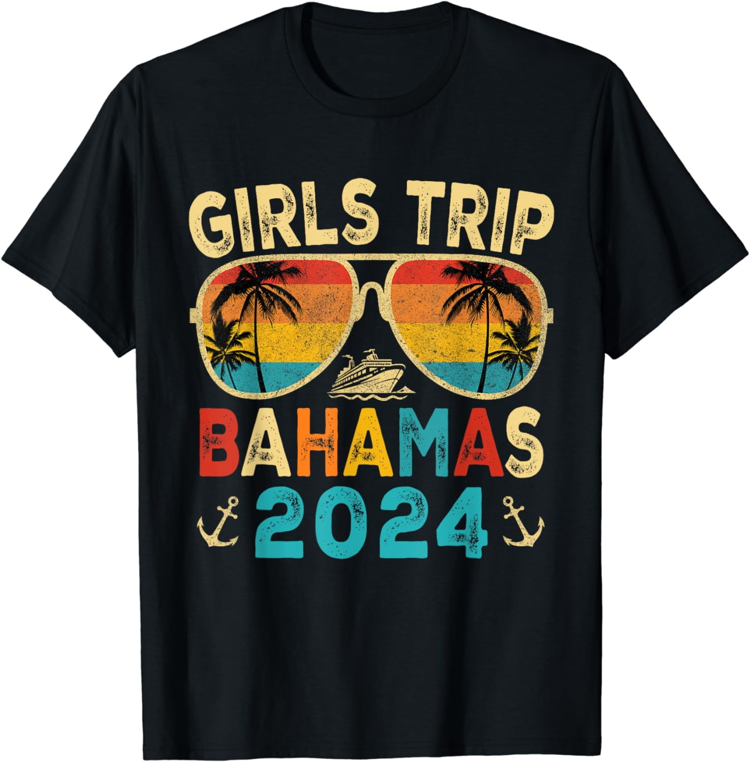 Girls Trip Bahamas 2024 Girls Weekend Matching Vacation T-Shirt ...