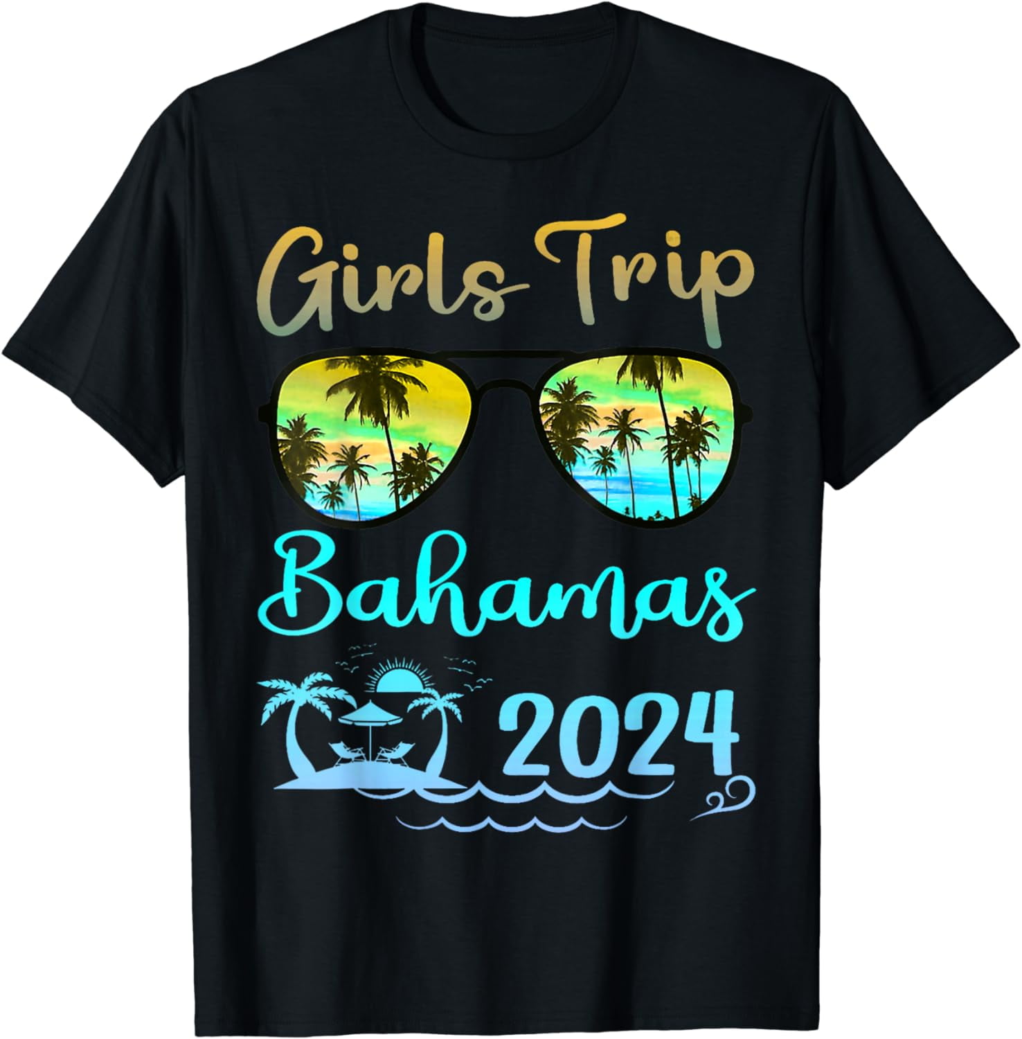 Girls Trip Bahamas 2024 Summer Vacation Beach Matching T-Shirt ...