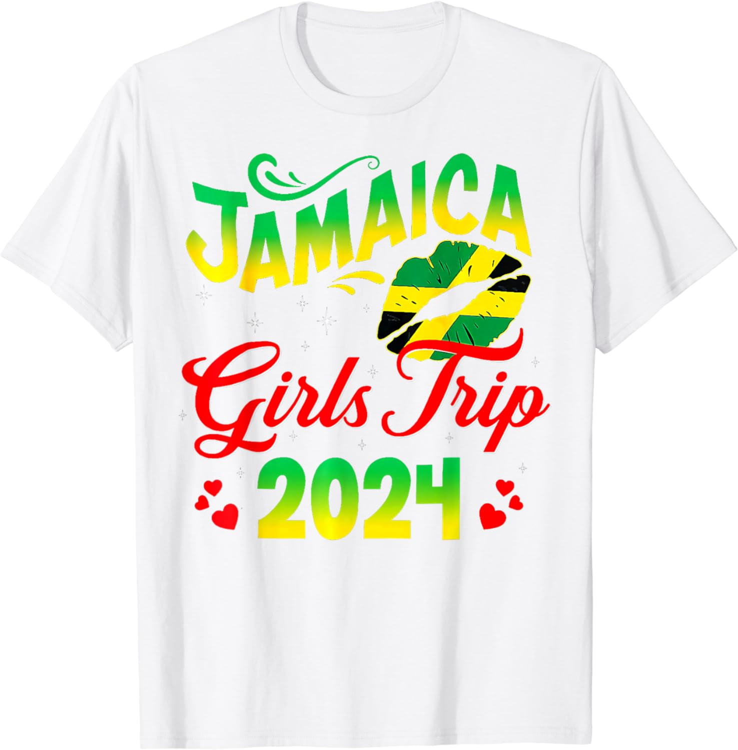 Girls Trip Jamaica 2024 Jamaican Weekend Birthday Squad T-Shirt ...