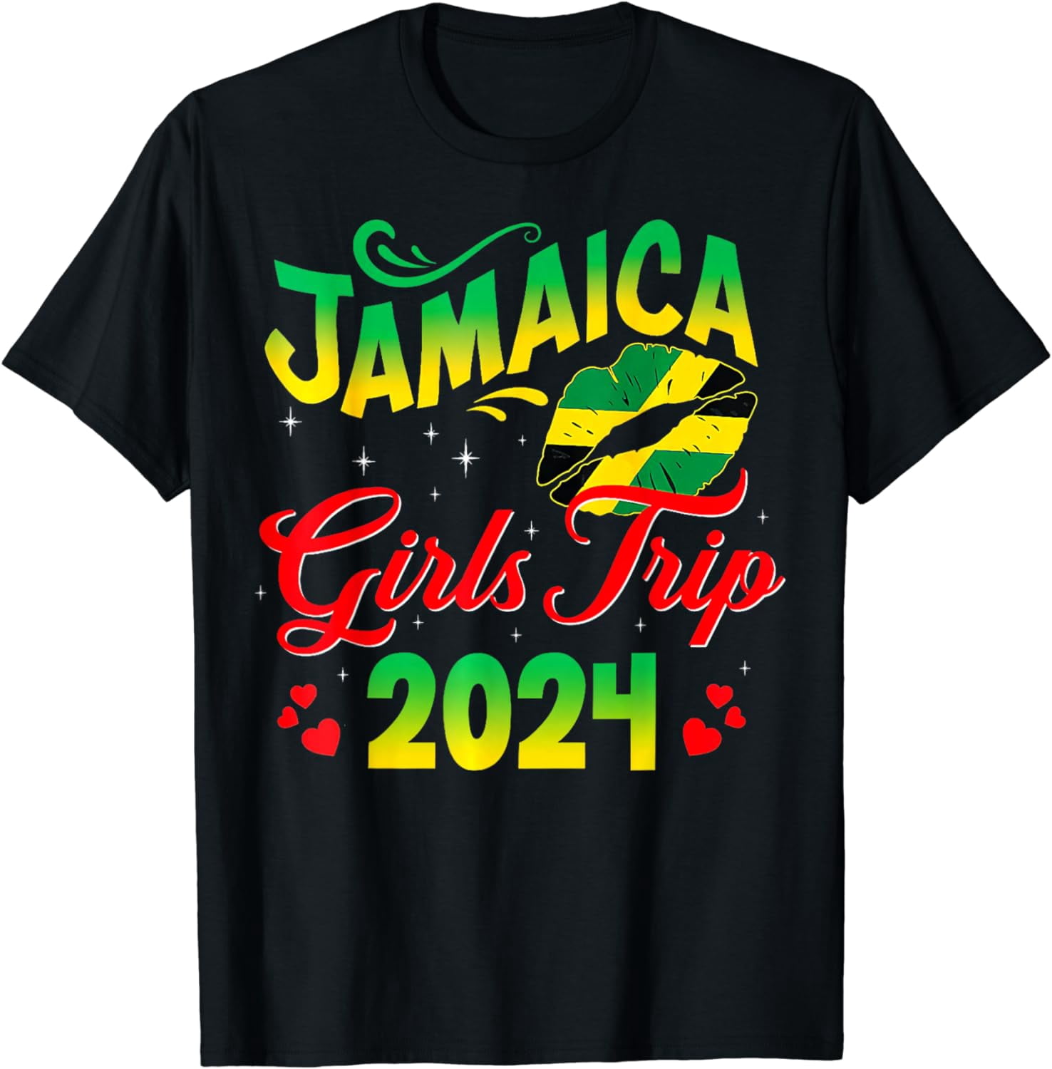 Girls Trip Jamaica 2024 Jamaican Weekend Birthday Squad T-Shirt ...