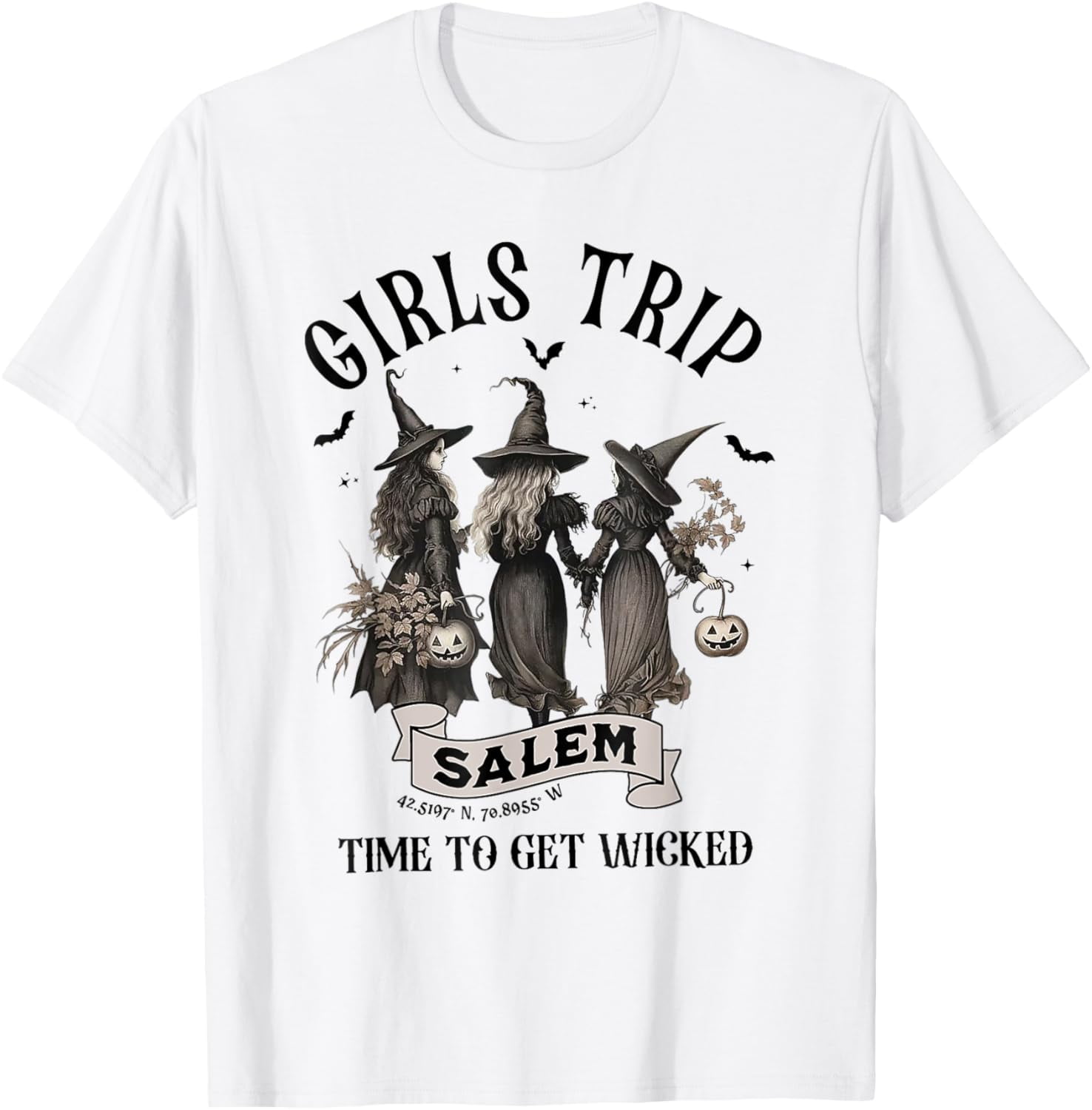 Girls Trip Salem Retro Salem 1692 They Missed One Witch T-Shirt ...