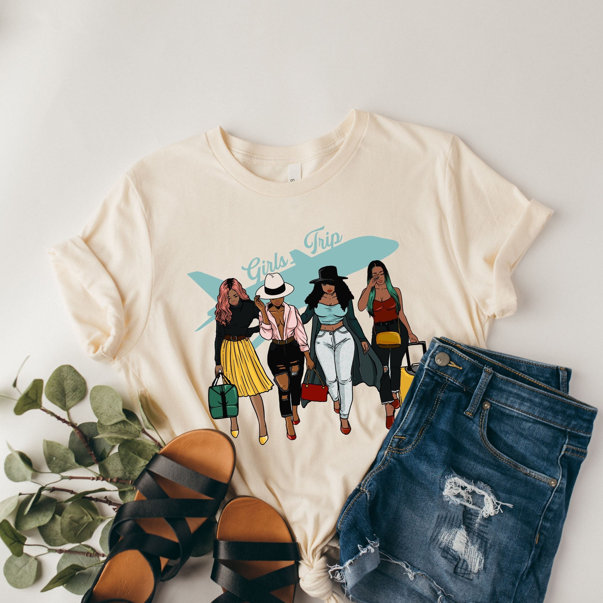Girls Trip Shirt, Girls Weekend Trip, Girls Trip Cheaper Than Therapy ...