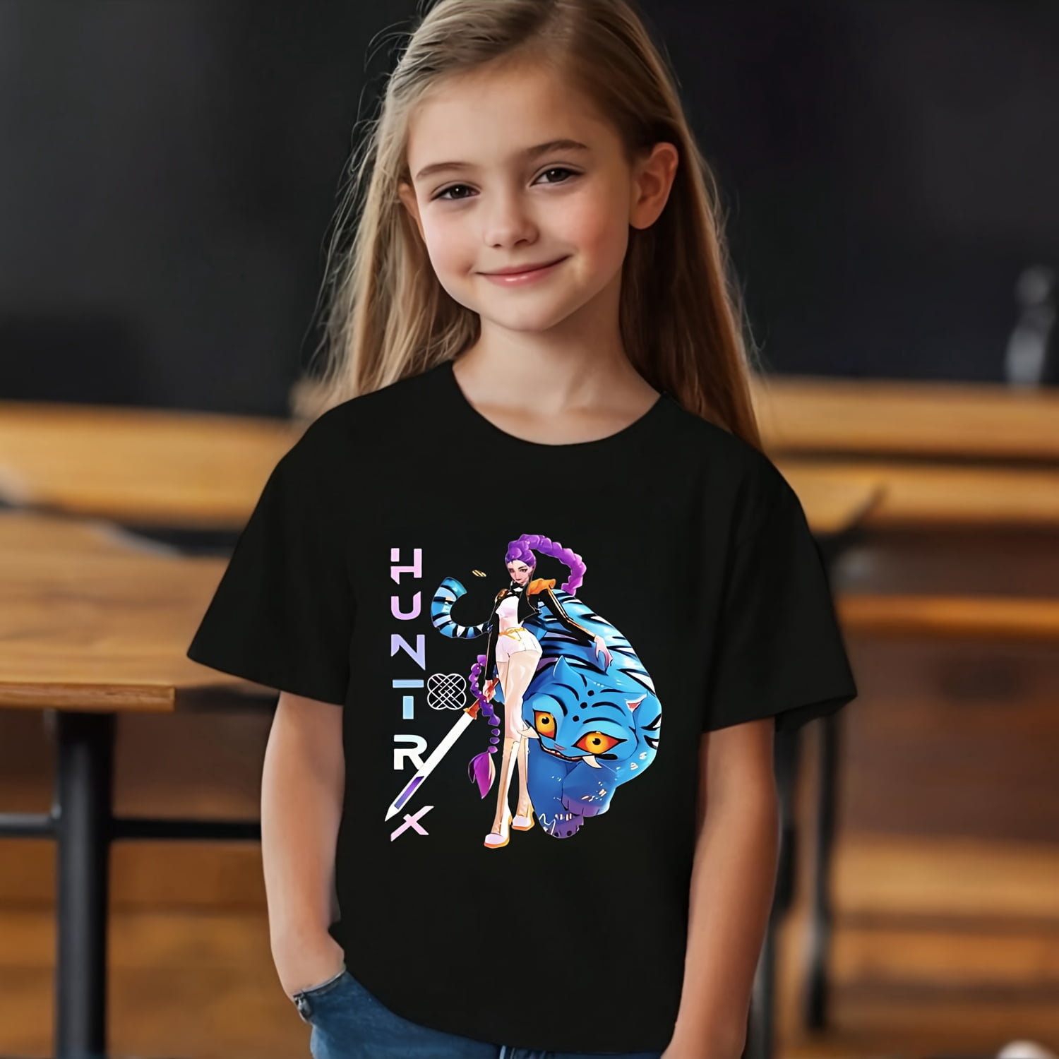 Girls Tshirt, Boys Tshirt, Adorable Huntrix Kpop Demon Hunters Saja ...