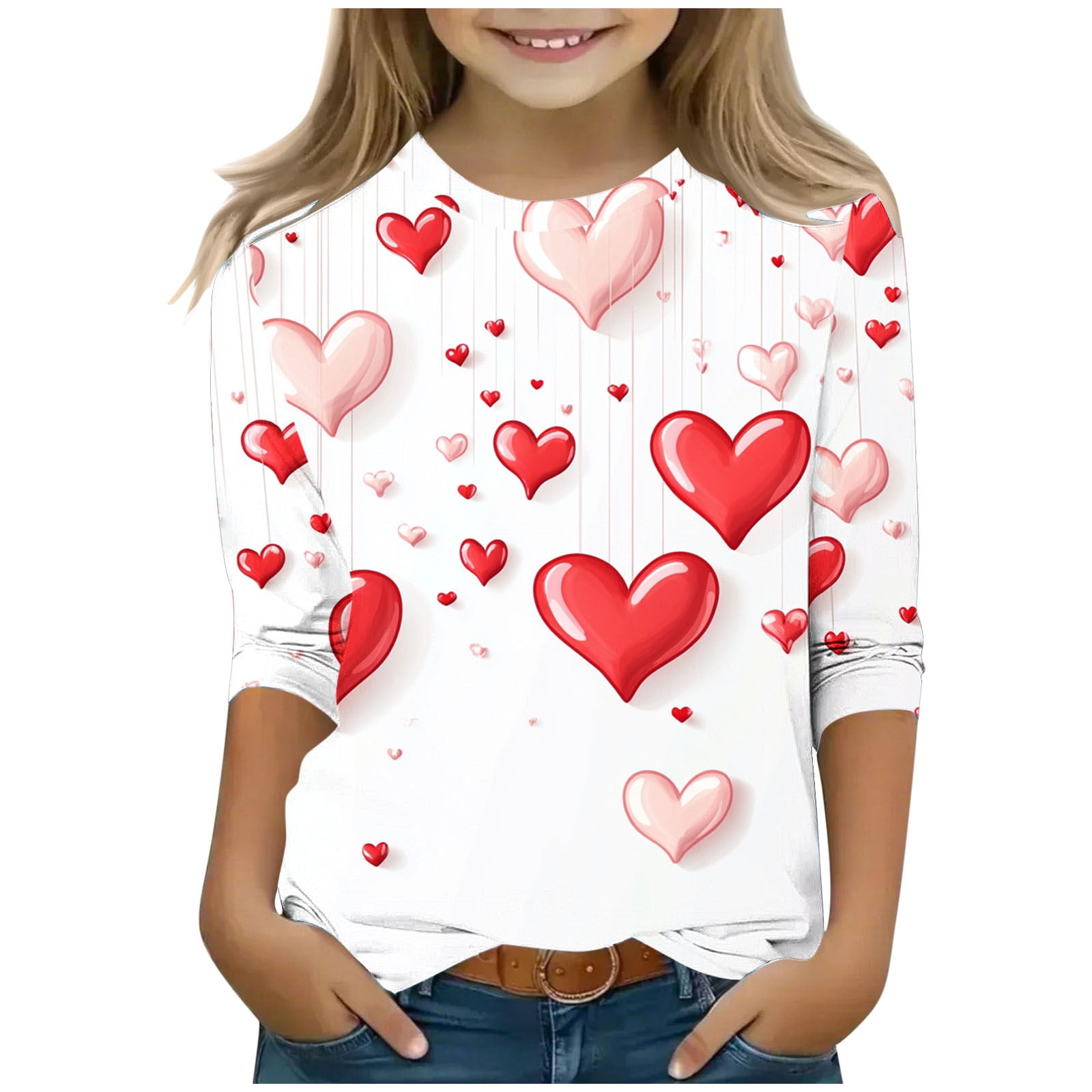 Girls Tshirt Girls Tops Size 7-8 Girl Winter Clothes Girls T Shirts ...