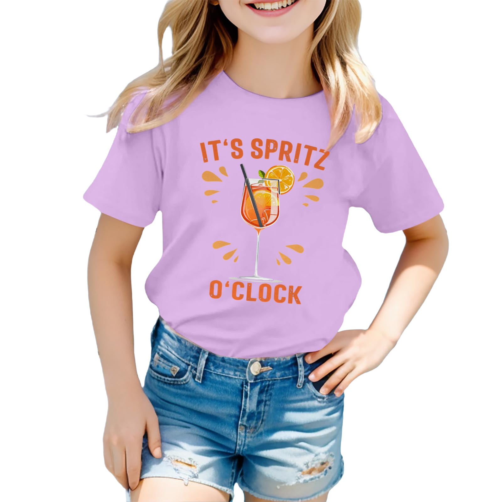 Girls Tshirts Girls Summer Proverbs Classic Letter Printed T Shirt Top ...