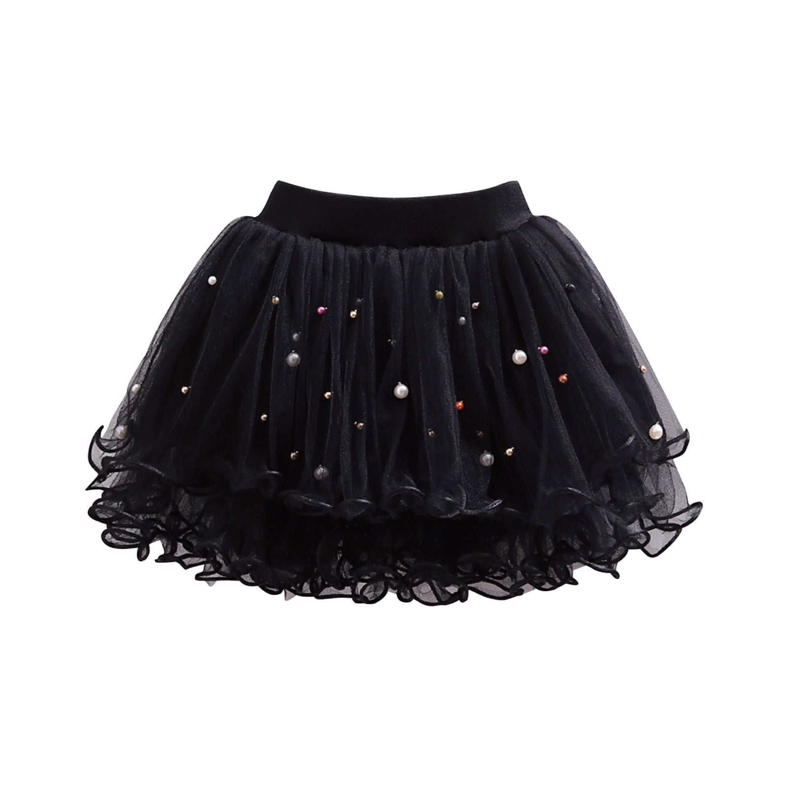 Girls Tutu Skirt,Embroidery Princess Skirts Net Yarn Puffy Pettiskirt ...