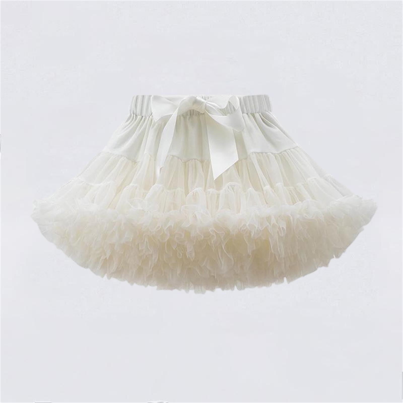 Girls Tutu Skirt with Satin Bow - Girls Tulle Skirt for Dress Up, Party ...