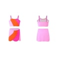 Girls Two Piece Tankini Swim Set Color Block Design Top and Comfy ...