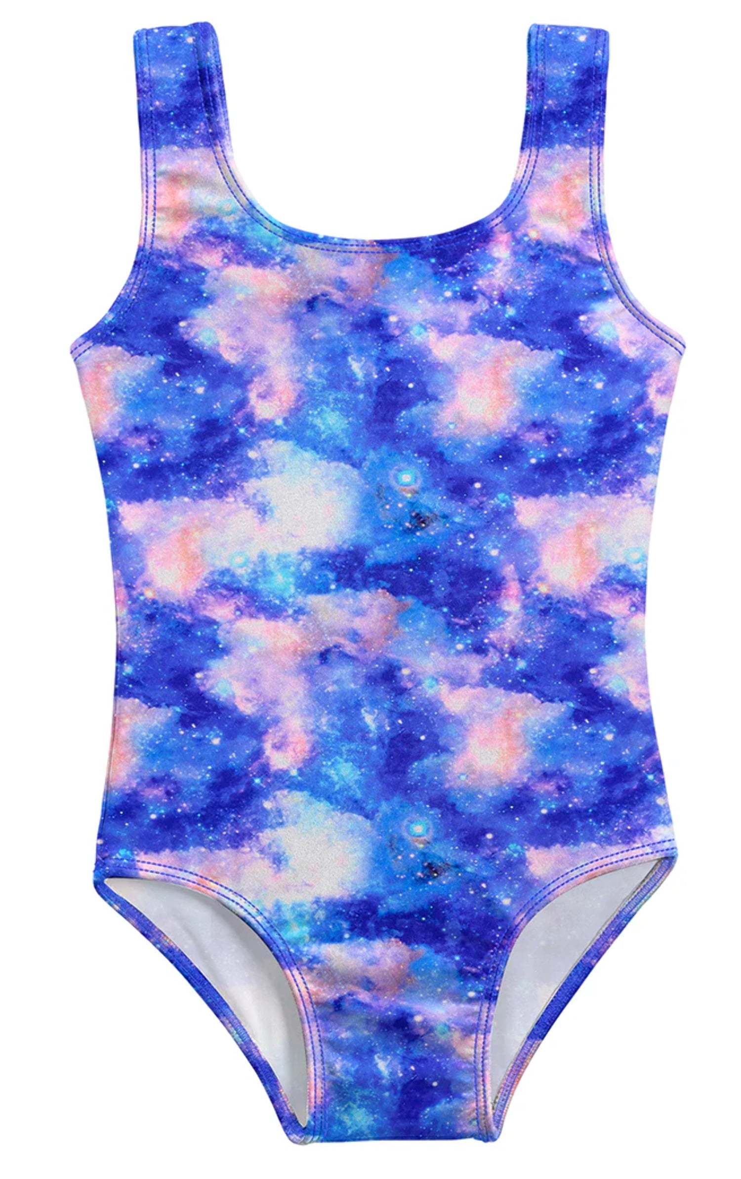 Girls UPF 50+ One Piece Swimsuit | Galaxy Swim - Walmart.com