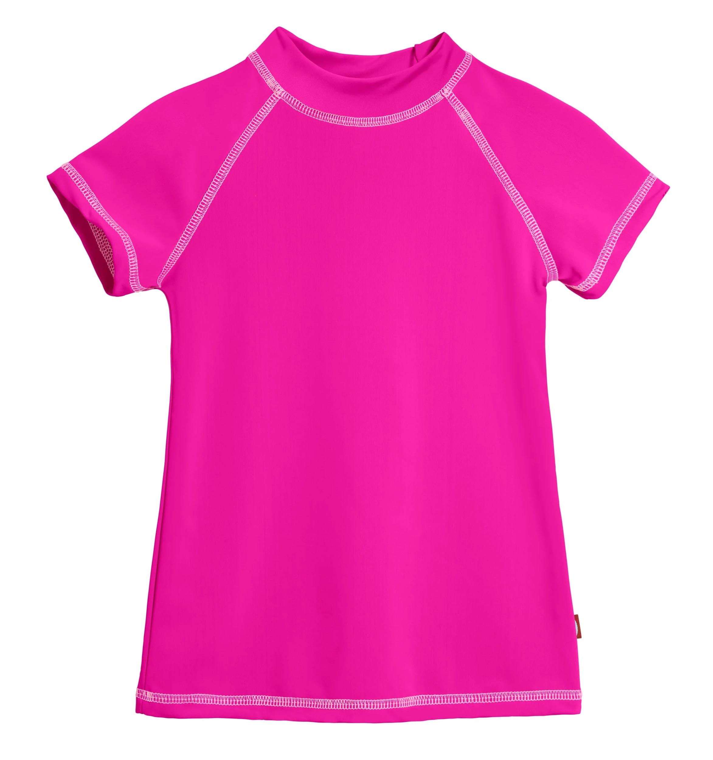 Girls UPF 50+ Short Sleeve Rashguard | Hot Pink - Walmart.com