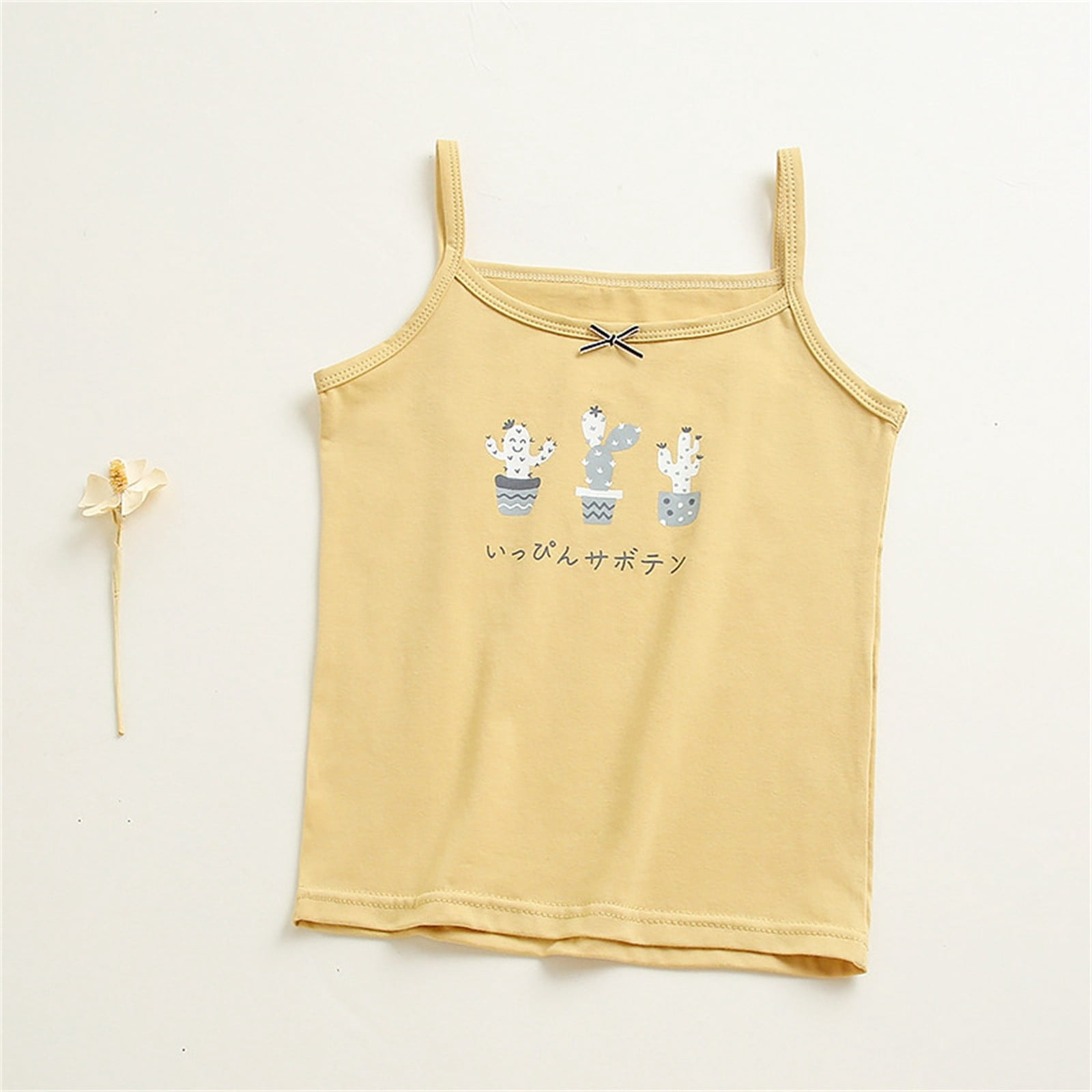 Girls' Undershirts - Cotton Cozy Camisole Sleeveless Cute Floral ...