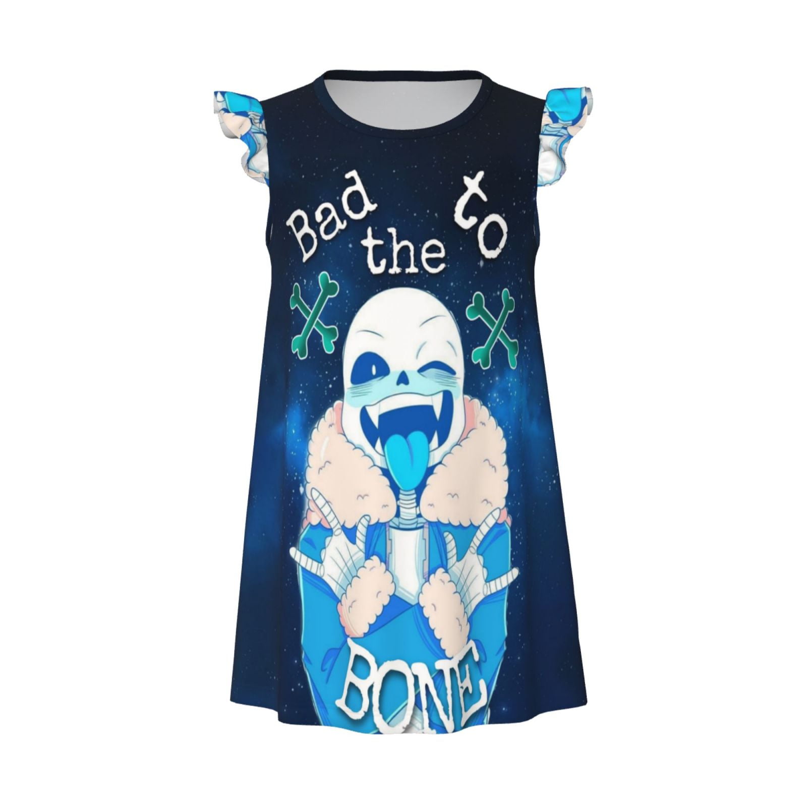 Girls Undertale Sans Nightgown Princess Pajama Dresses For Girls ...