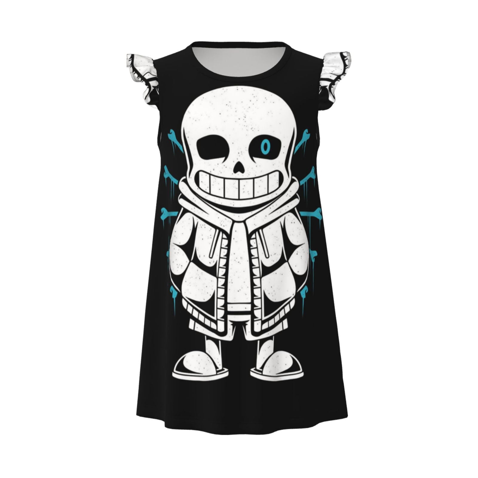 Girls Undertale Sans Nightgown Princess Pajama Dresses For Girls ...