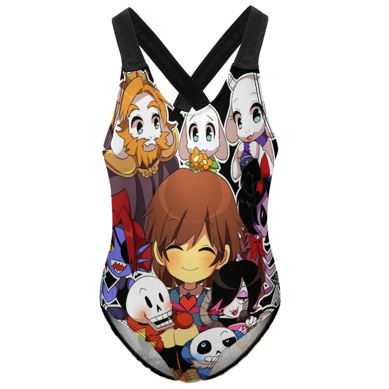 Girls Undertale Sans One Piece Swimsuit Bathing Suit Summer Swimwear ...