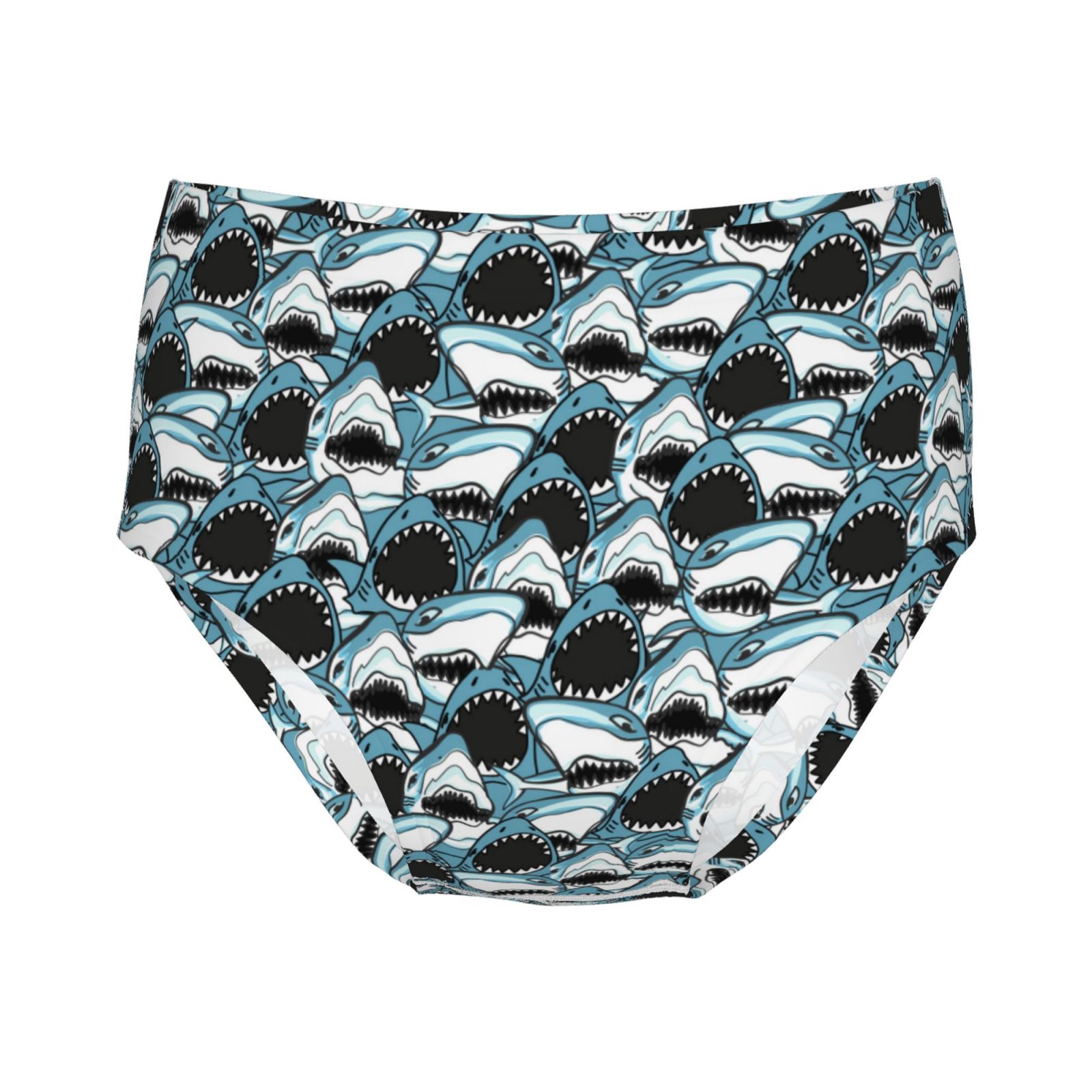 Girls Underwear, Angry Shark Soft Breathable Cotton Girls Panties, Kids ...