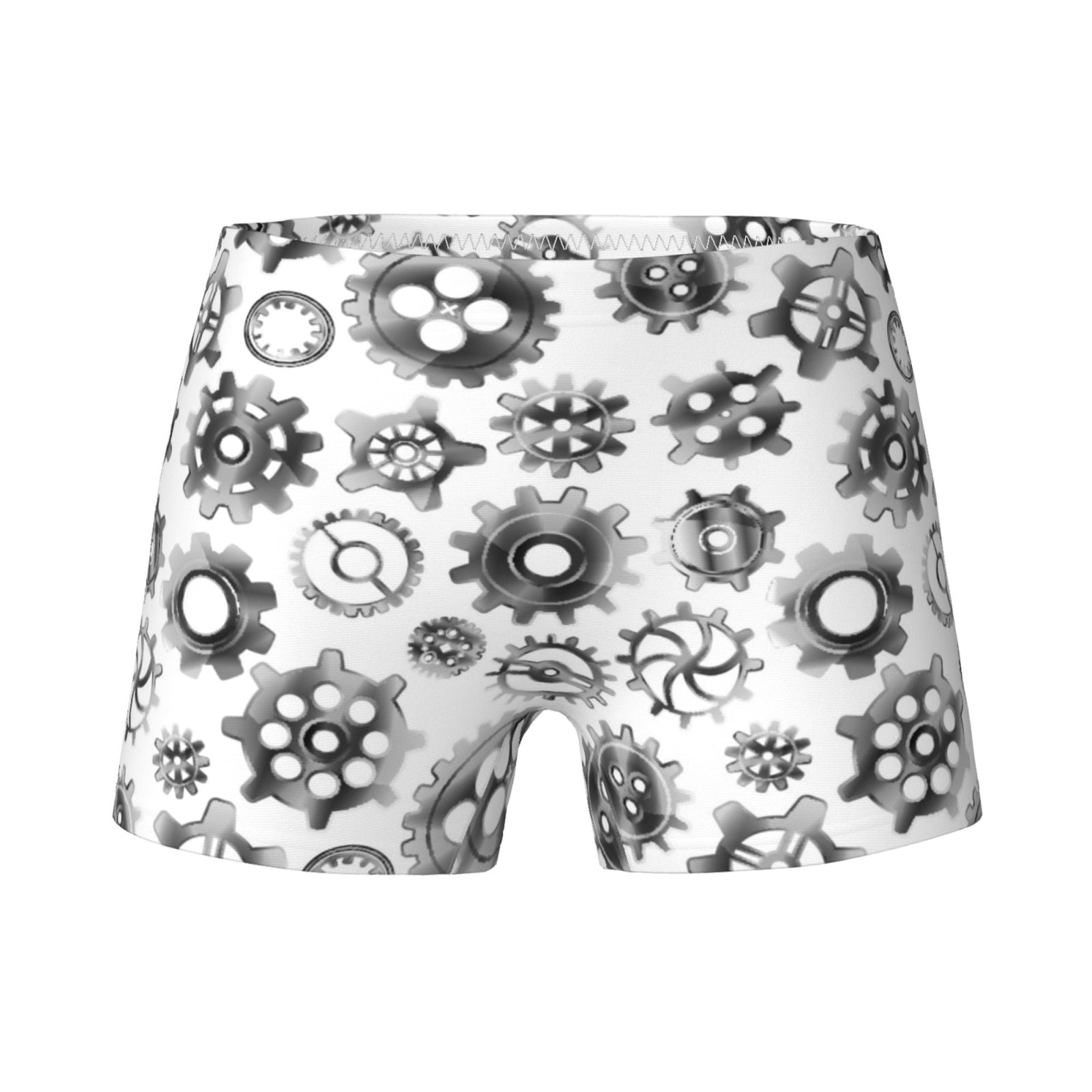 Girls Underwear Bike gear Pattern Sparkling Cotton Girls Boxer Briefs Underwear, Soft Kids Boxer ...