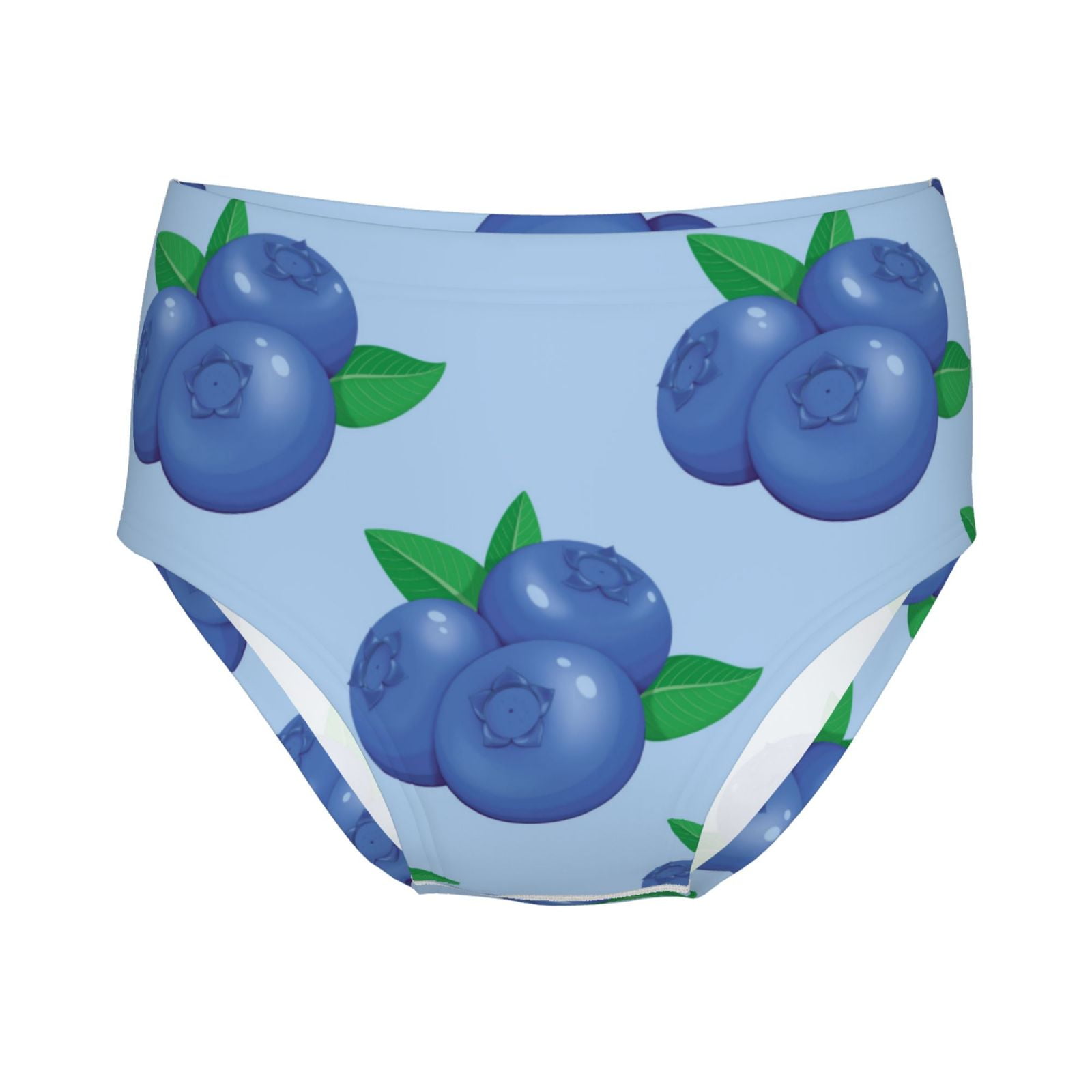 Girls Underwear, Blueberry Print blue Soft Breathable Cotton Girls ...