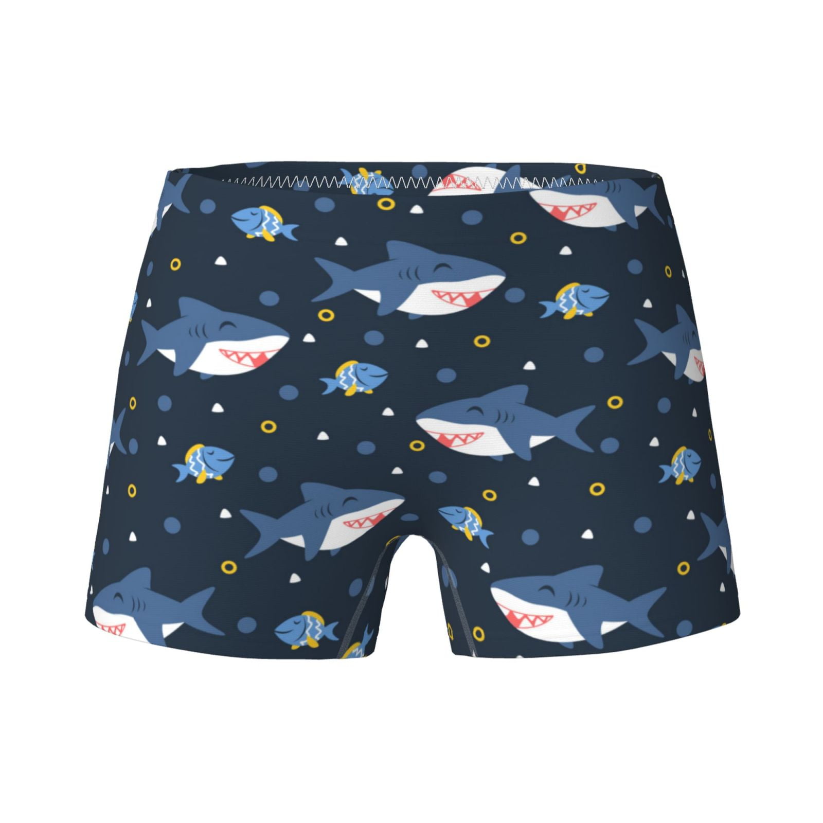 Girls Underwear - Cartoon Happy Cute Shark Cotton Soft Boxer Briefs ...