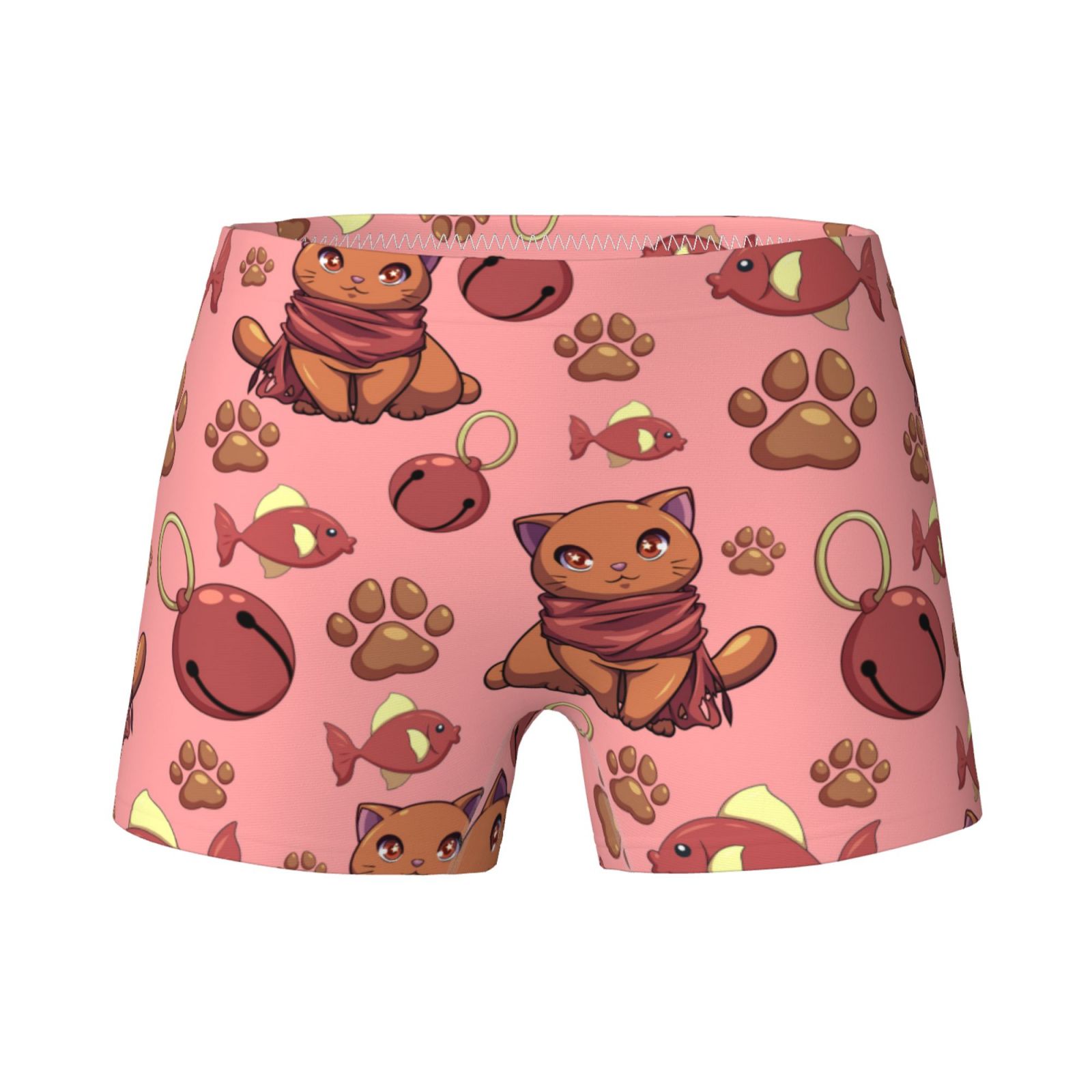 Girls Underwear, Classic Katong Cat Fish Pink Cute Soft Breathable ...