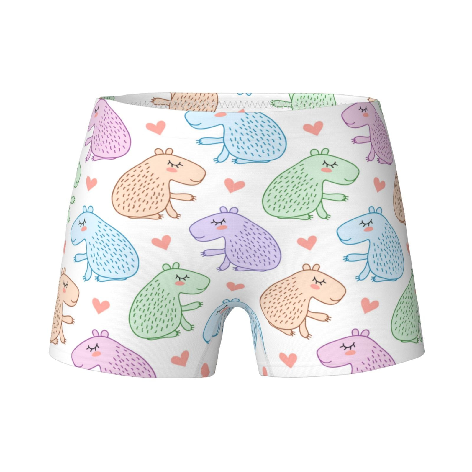 Girls Underwear, Colorful Capybaras Cute Soft Breathable Cotton Girls ...