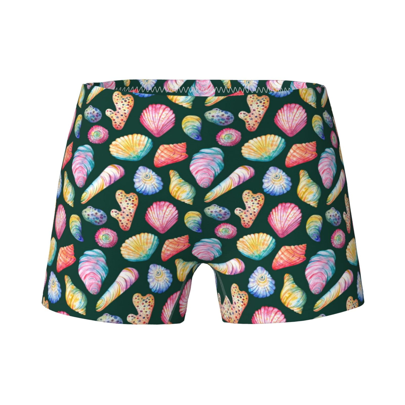 Girls Underwear - Colourful Conch Shell Girls 100% Cotton Underwear ...
