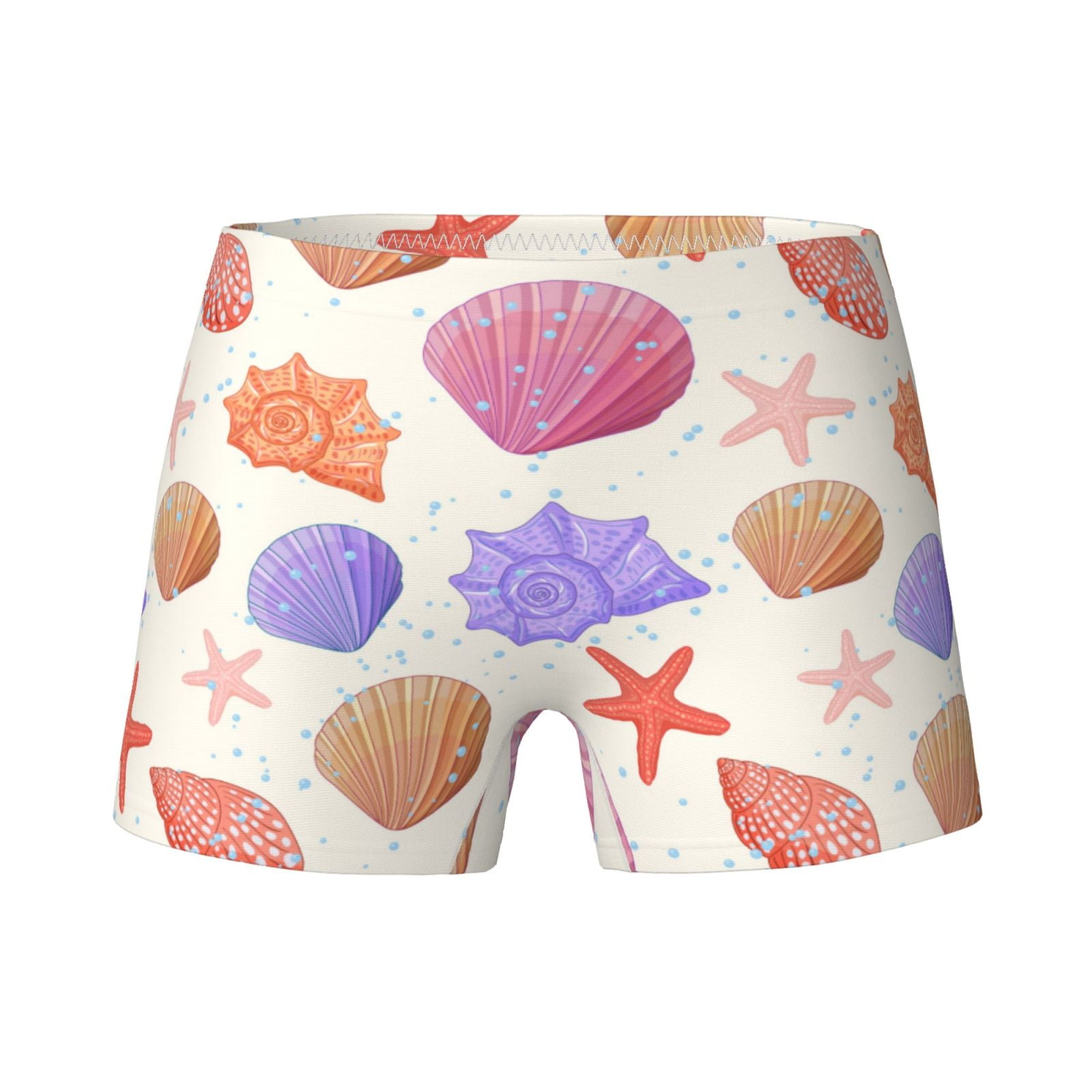 Girls Underwear, Cute Cartoon Conch Shell Starfish Cute Soft Breathable ...