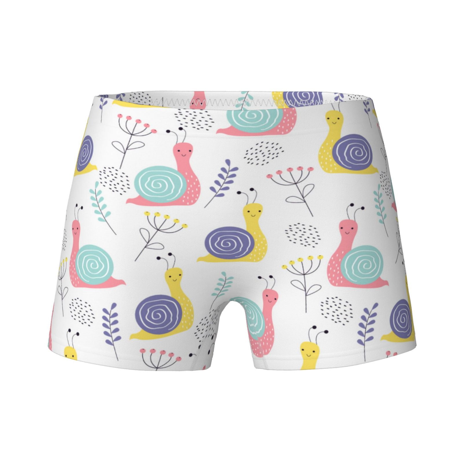 Girls Underwear Cute Hand Painted Snail Cotton Girls Boxer Briefs ...