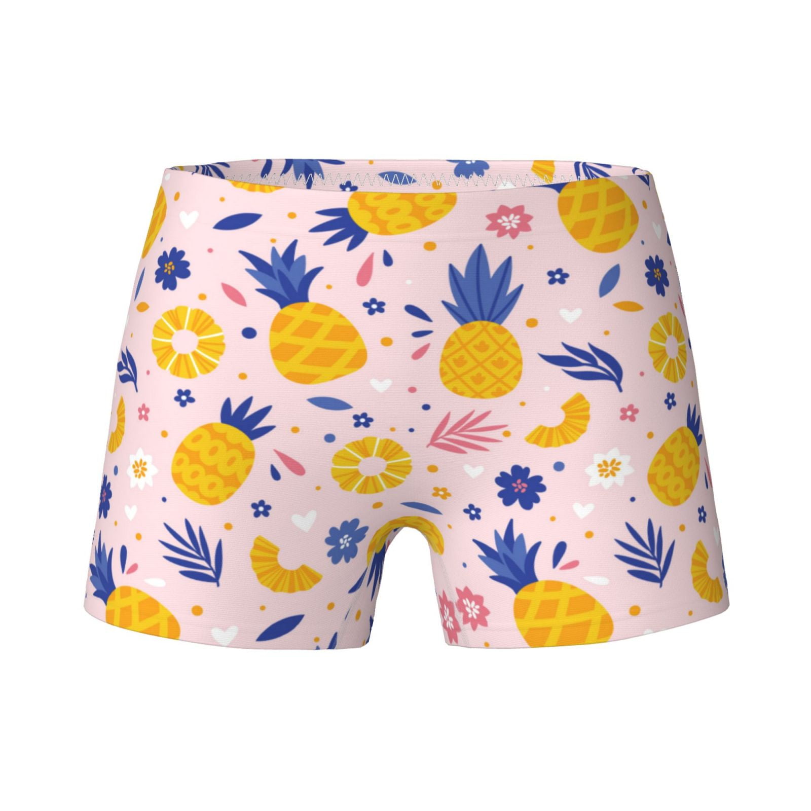 Girls Underwear, Cute Pineapple Blue Flower Cute Soft Breathable Cotton Girls Panties, Kids ...