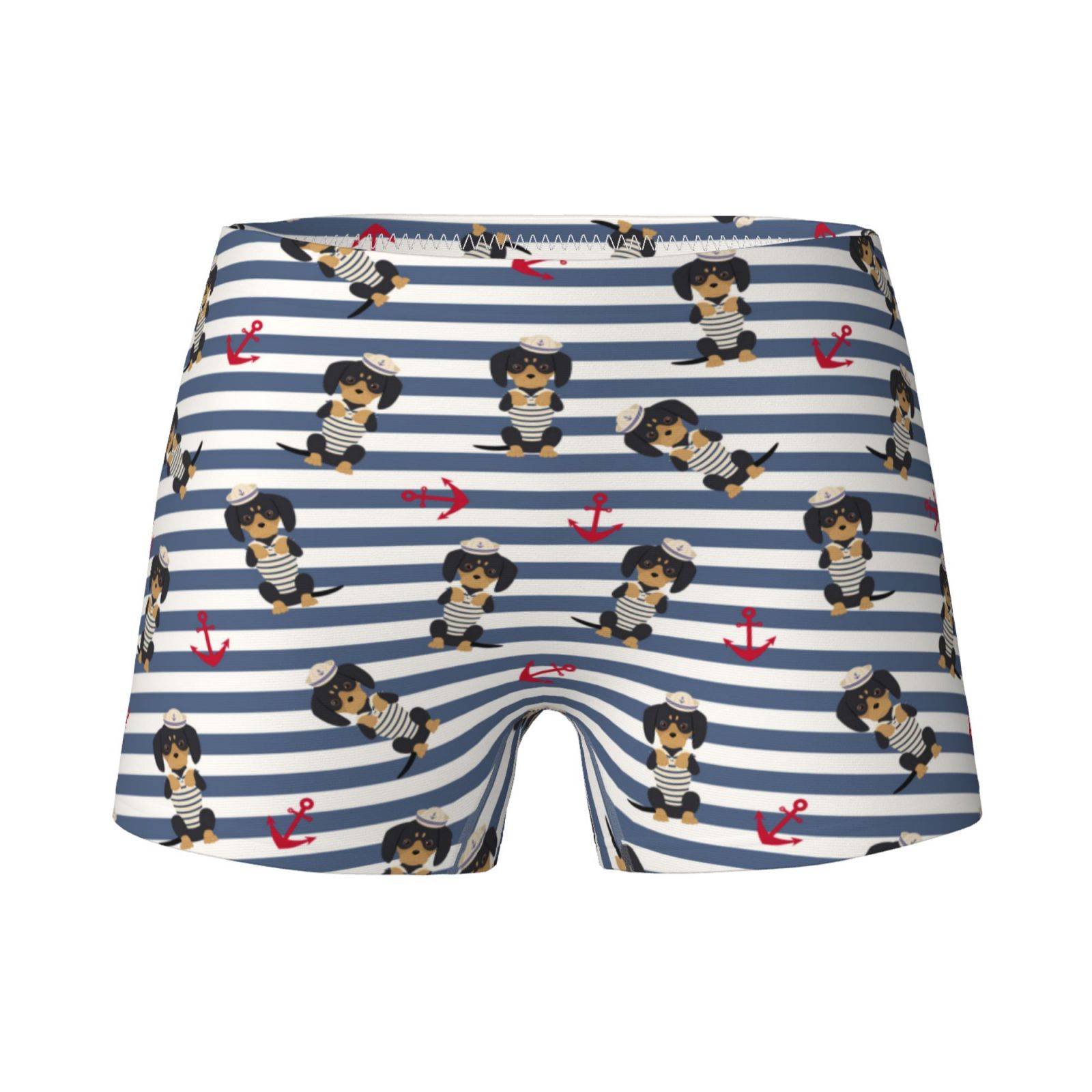 Girls Underwear, Dachshund puppy anchors stripe Cute Soft Breathable ...