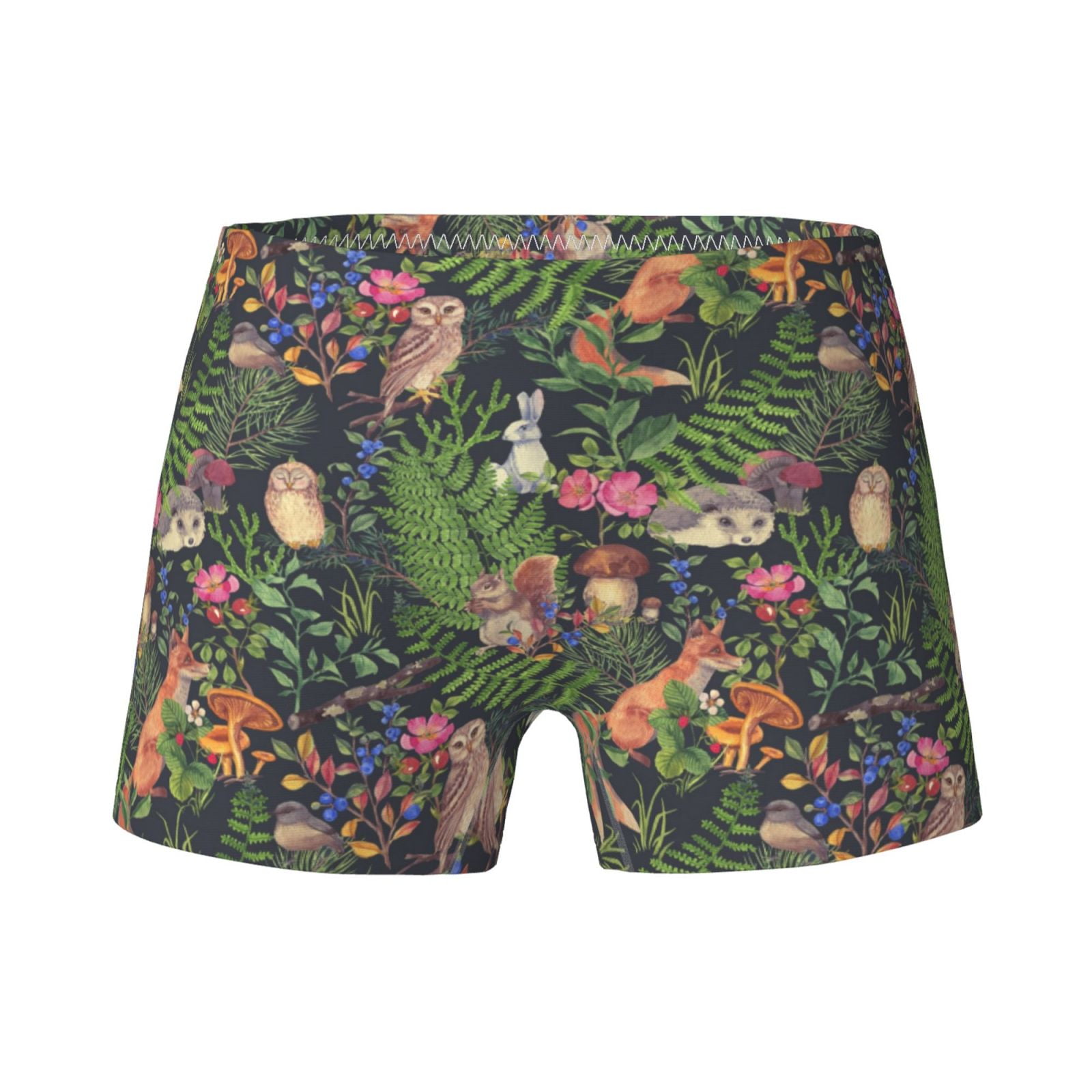 Girls Underwear, Forest Animals And Plants Cute Soft Breathable Cotton ...