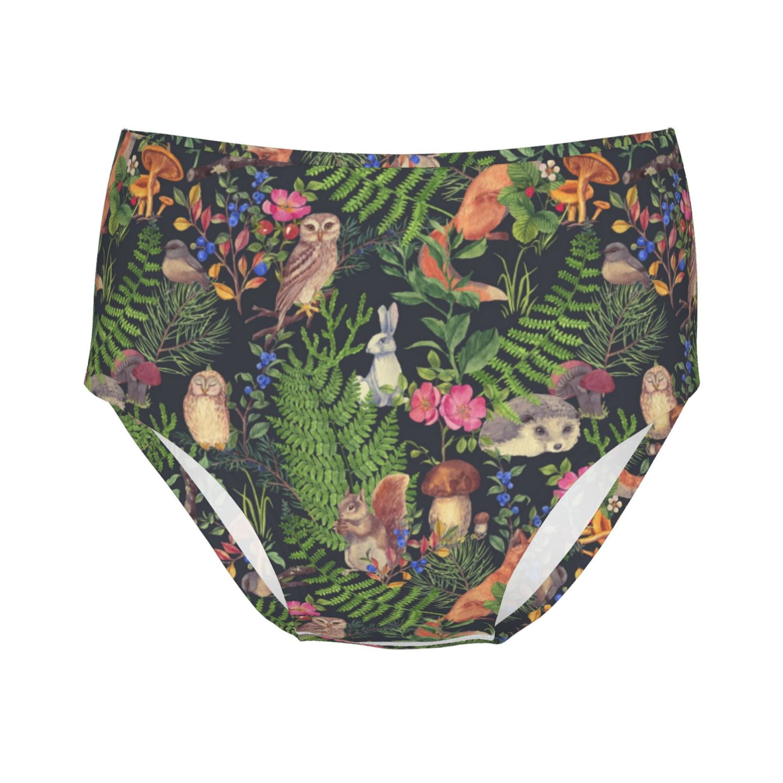 Girls Underwear, Forest Animals And Plants Soft Breathable Cotton Girls ...
