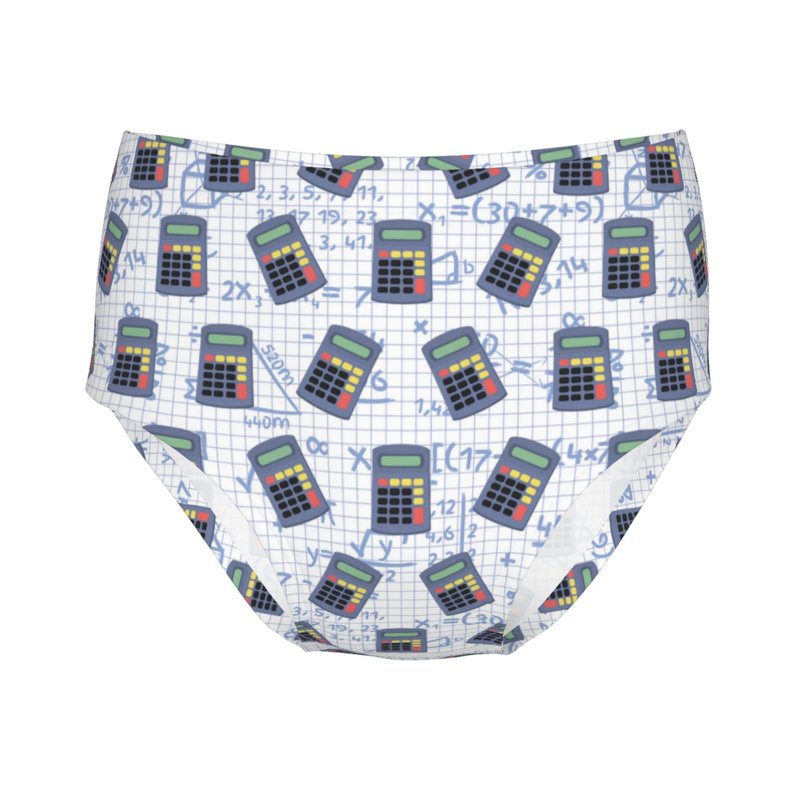 Girls Underwear, Math number Print calculator Soft Breathable Cotton ...