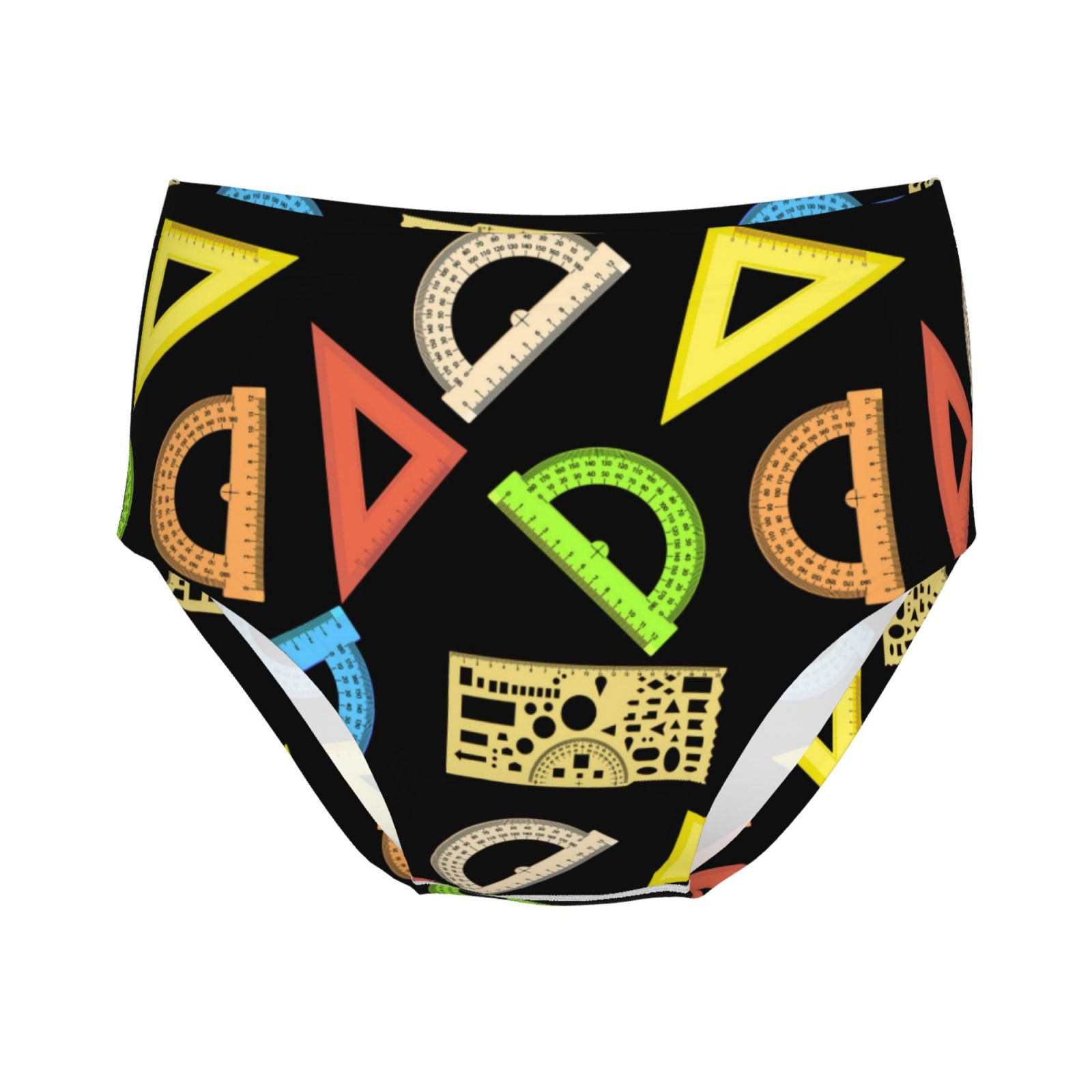 Girls Underwear, Math ruler colorful Print Soft Breathable Cotton Girls ...