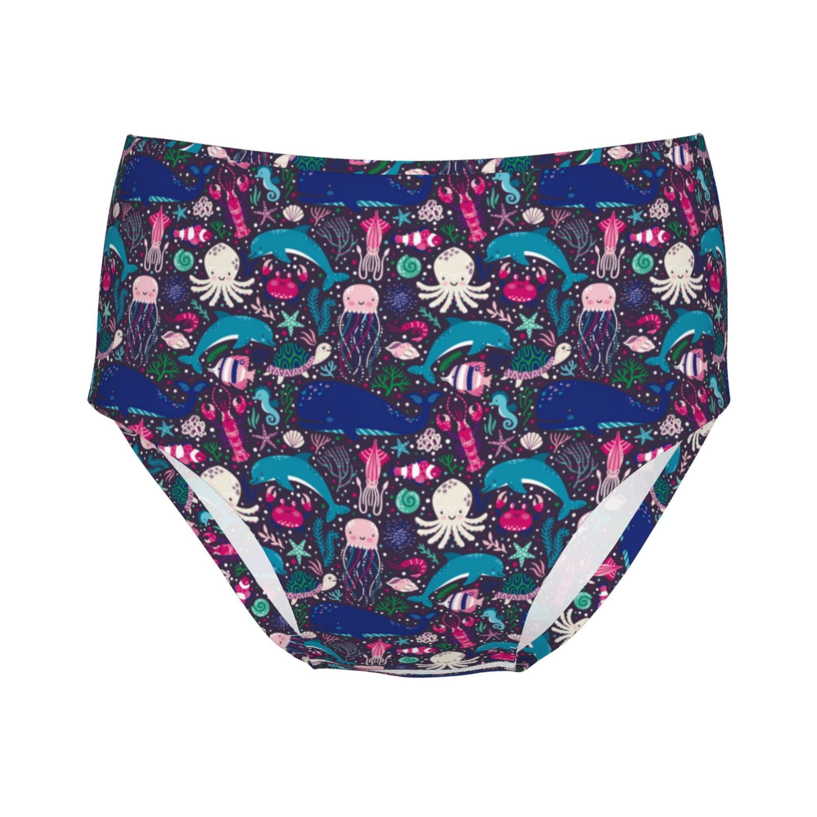 Girls Underwear, Underwater Animals Soft Breathable Cotton Girls ...