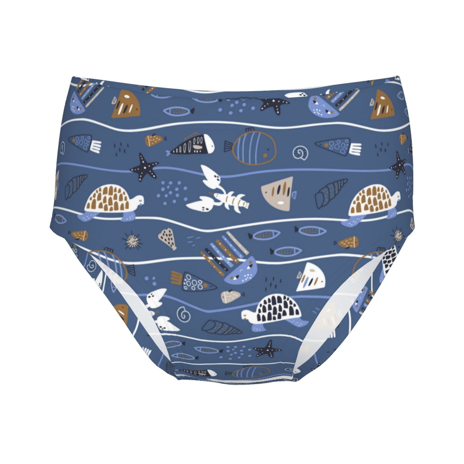 Girls Underwear, Underwater World Animals Soft Breathable Cotton Girls ...