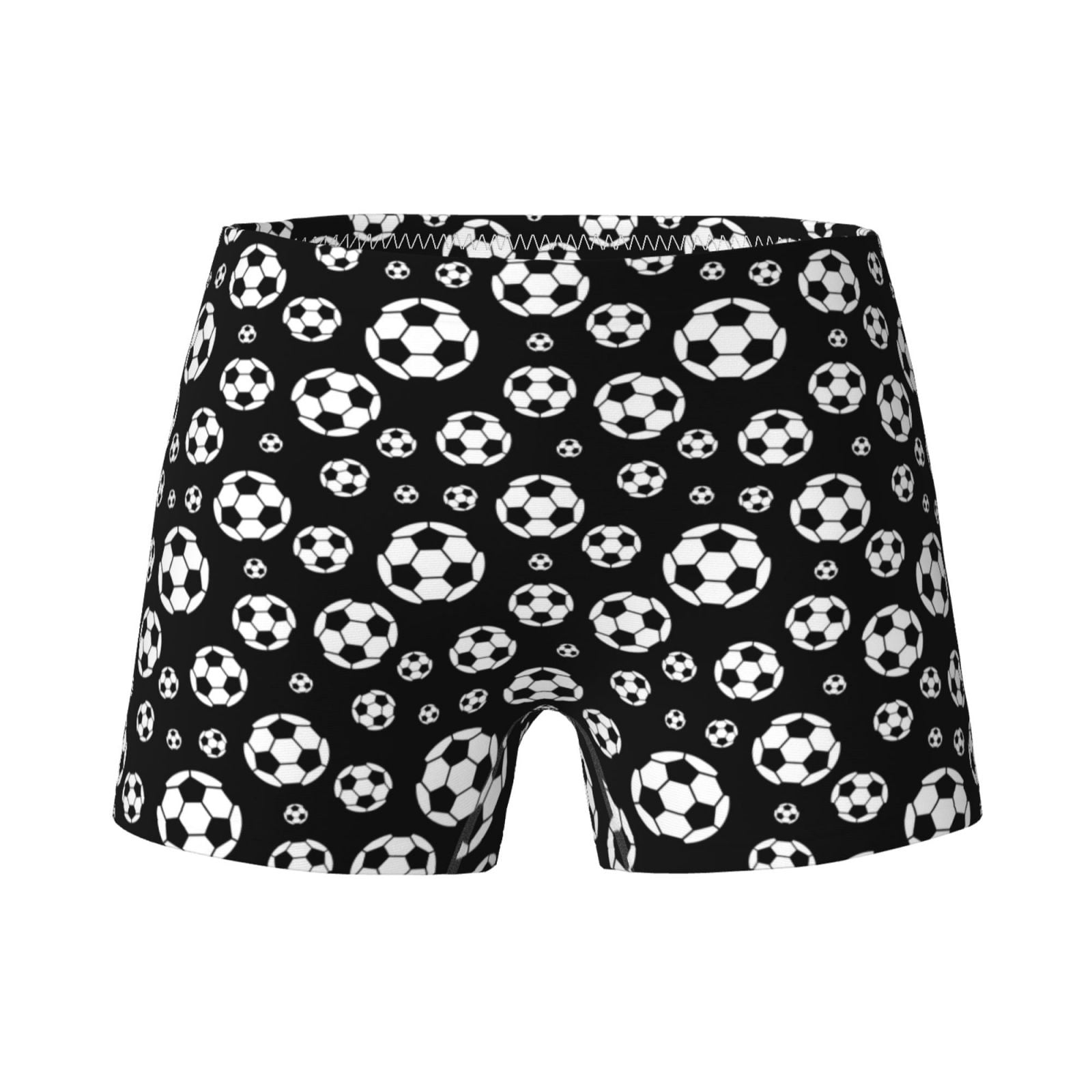 Girls Underwear black soccer ball Football Cotton Girls Boxer Briefs ...