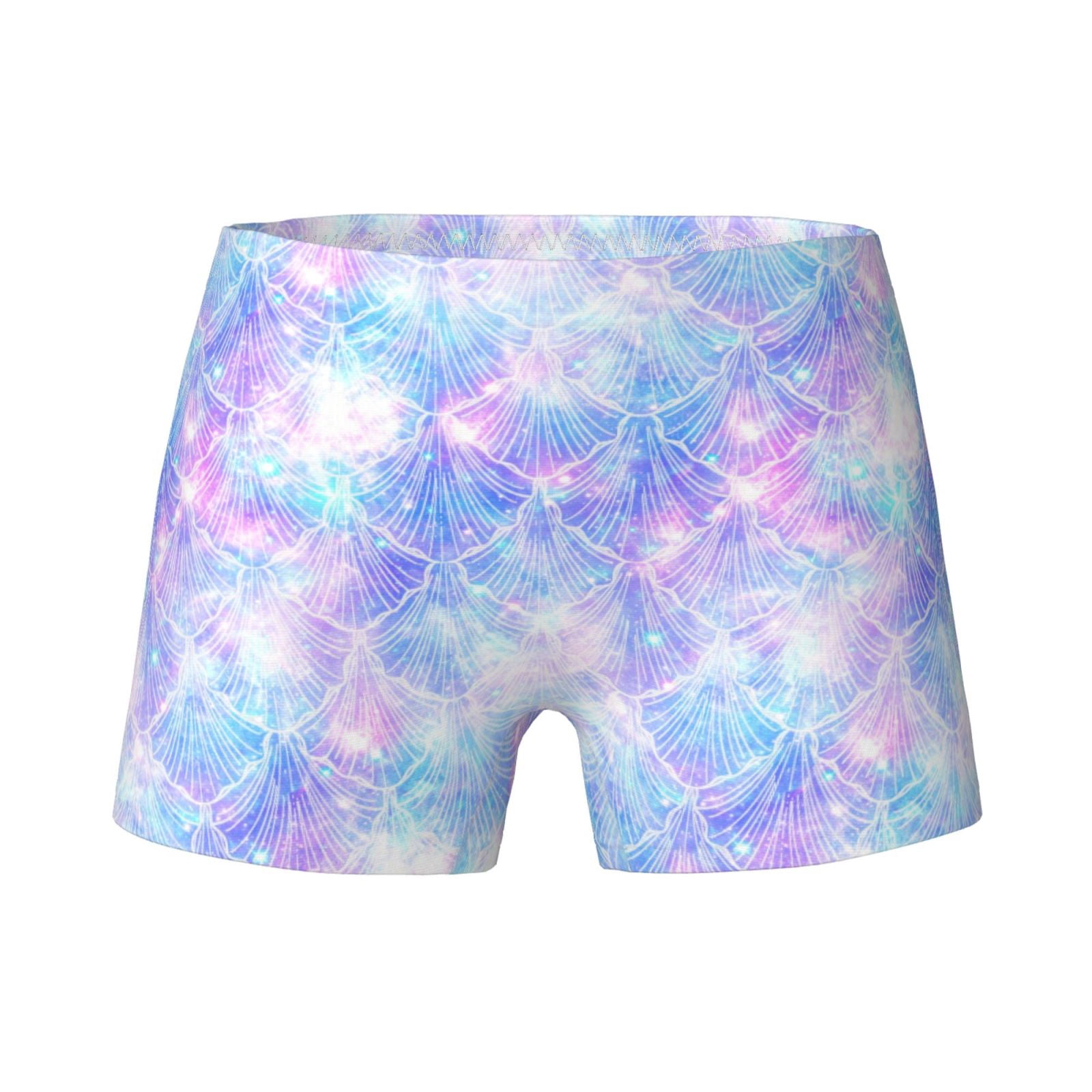 Girls Underwear, bright blue shiny fish scale Cute Soft Breathable ...