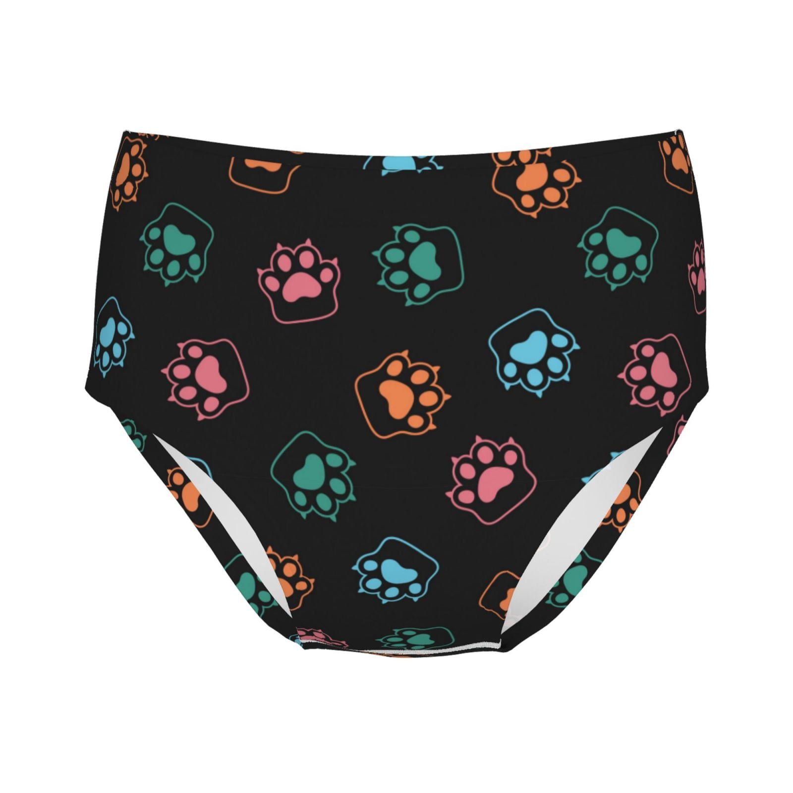 Girls Underwear, colorful Dog Paw Soft Breathable Cotton Girls Panties ...
