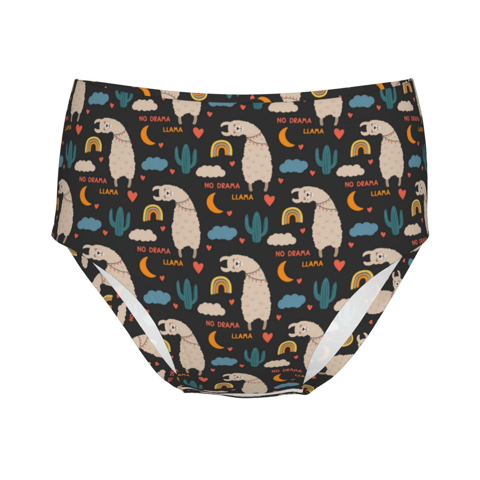 Girls Underwear, cute alpaca Lamas Rainbow funny Soft Breathable Cotton ...