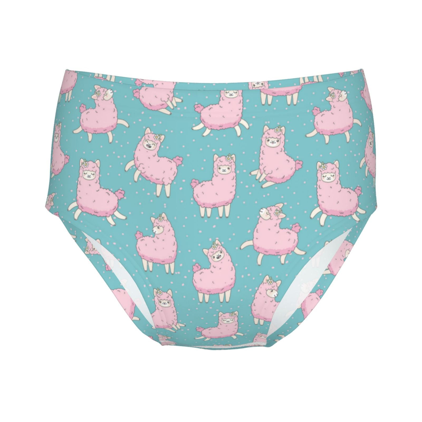 Girls Underwear, pink Сute lamas alpacas funny Soft Breathable Cotton ...