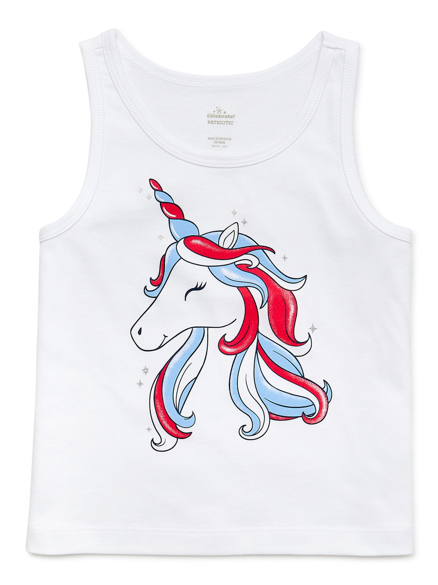Girls Unicorn Head Tank Top, Sizes 4-18 - Walmart.com