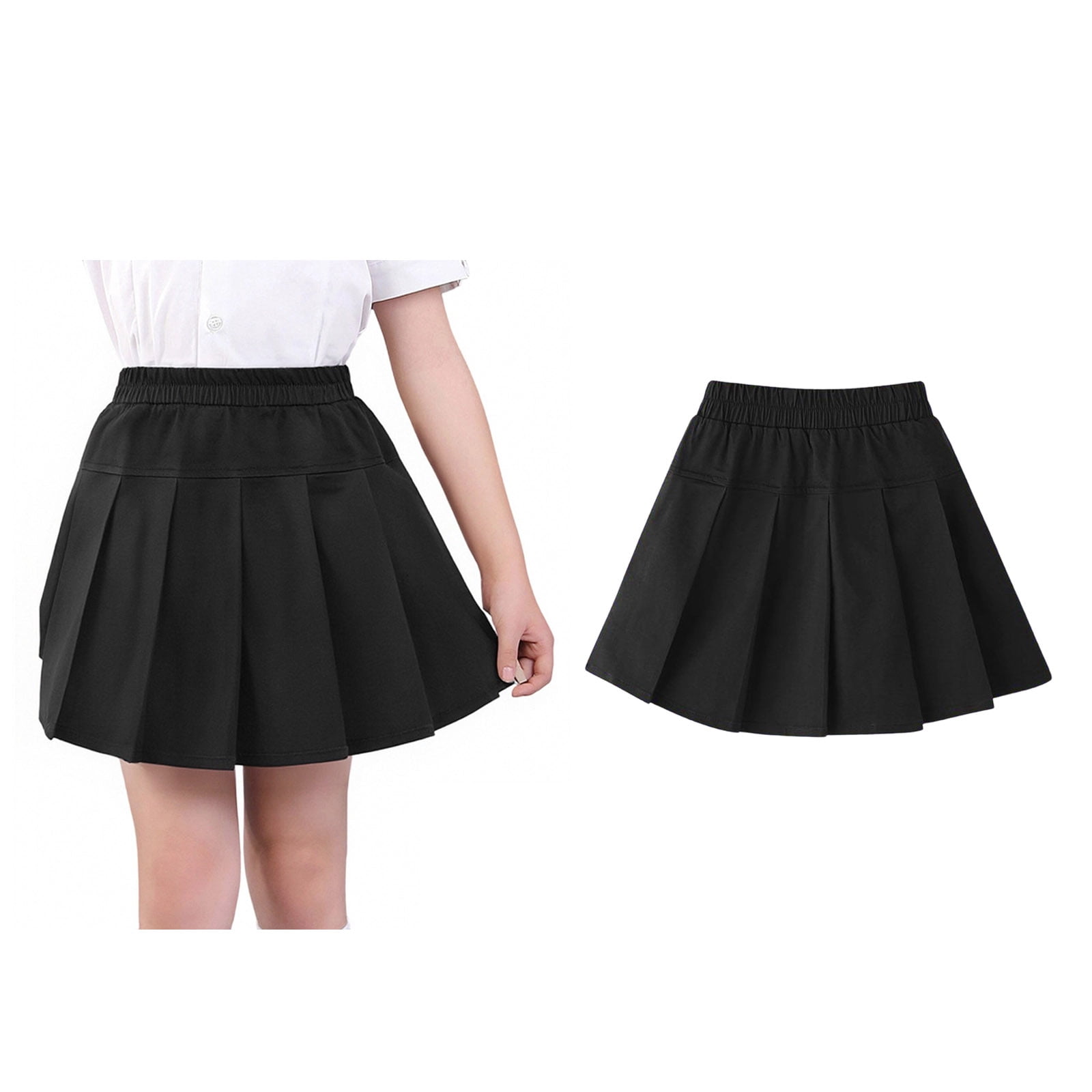 Girls Uniform Skirt A Line Pleated Skirts With Built In Shorts Back To 4763