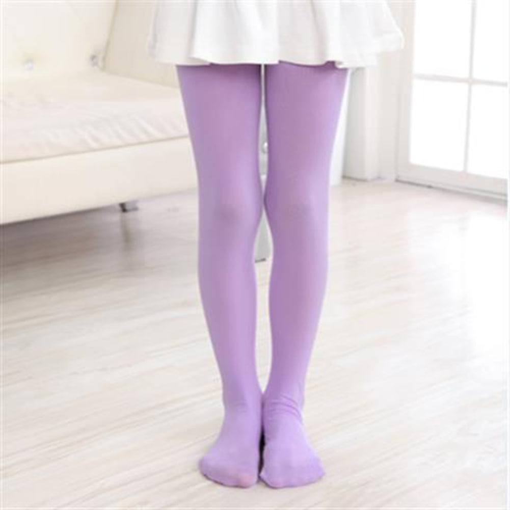 Girls Velvet Stretchy Dance Tights Comfort Colorful Leggings Pants ...